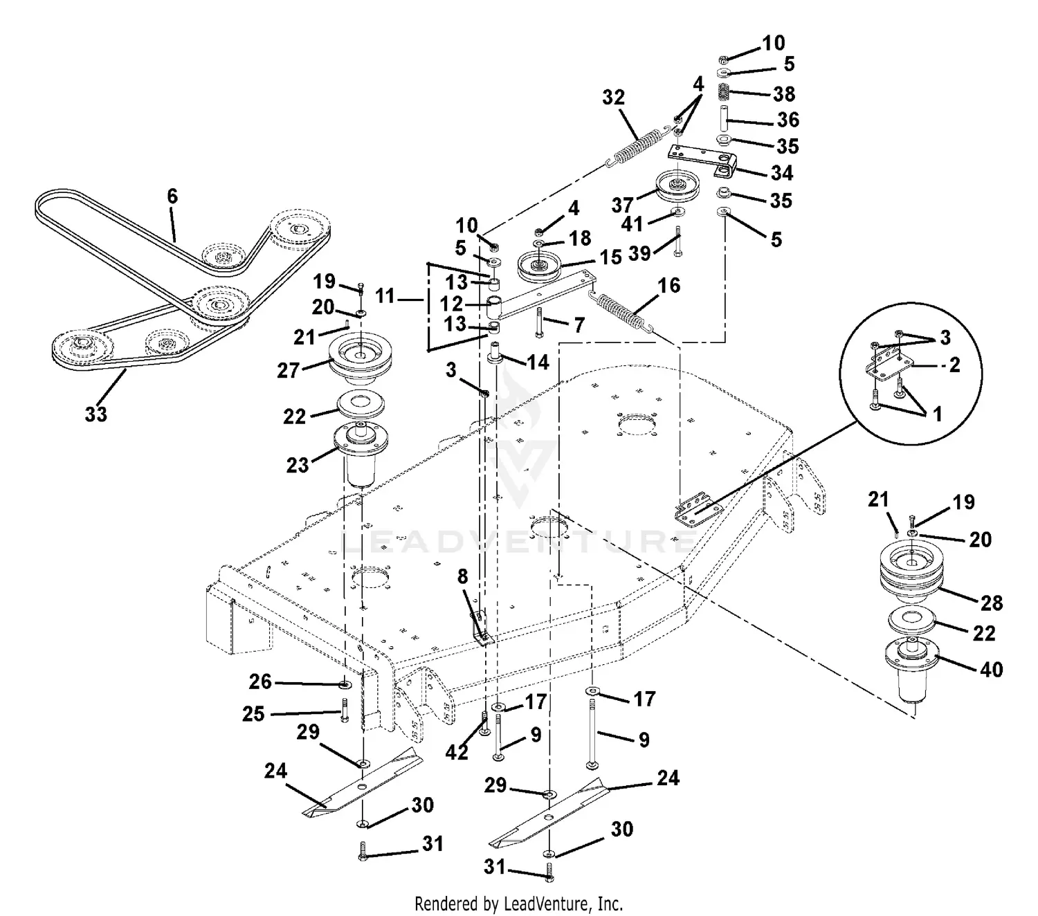 Woods M2560K Mow`n Machine (07/09/04) Parts Diagrams
