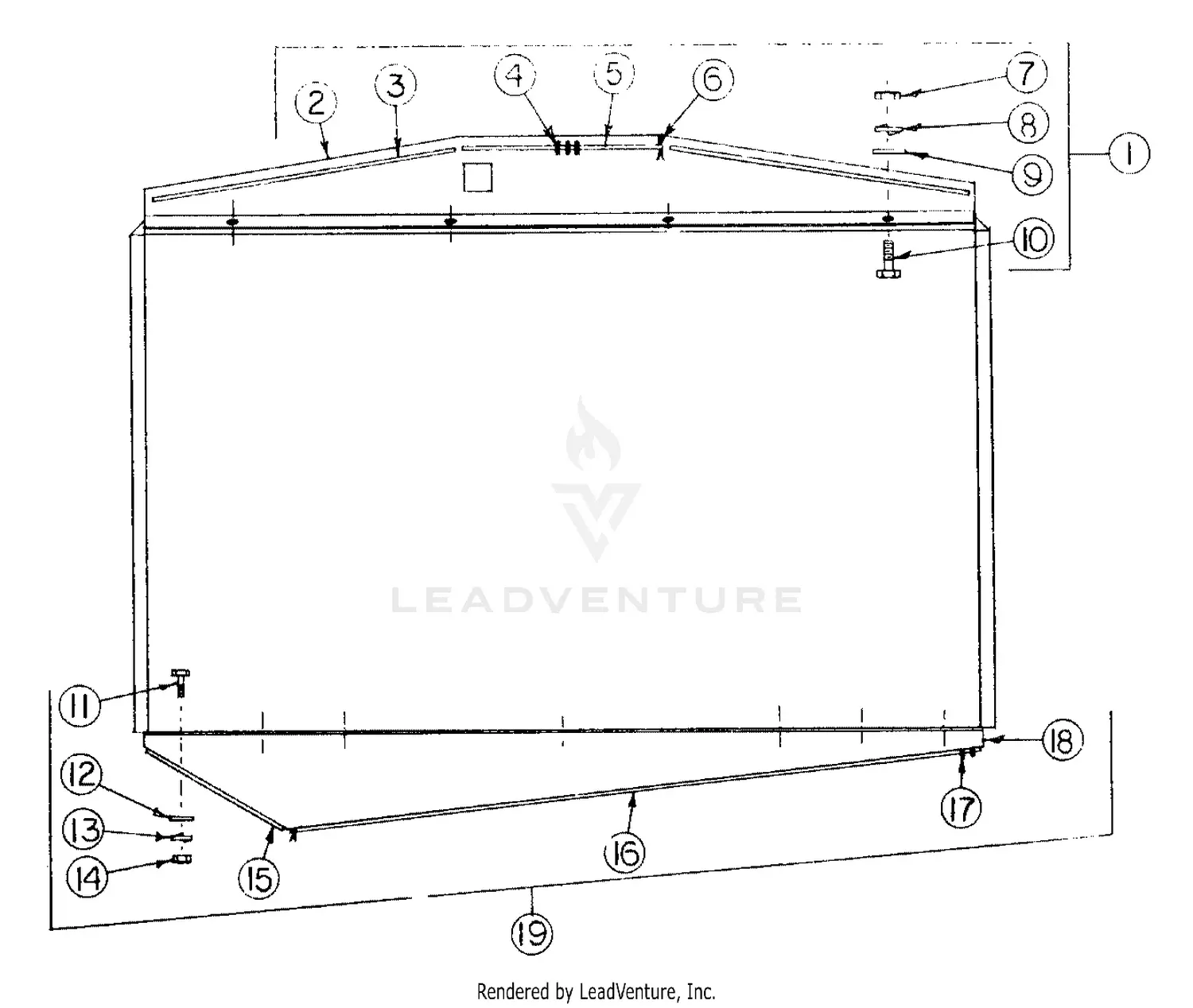 Woods M61 3/8-6 Multi-Spindle Parts Diagrams