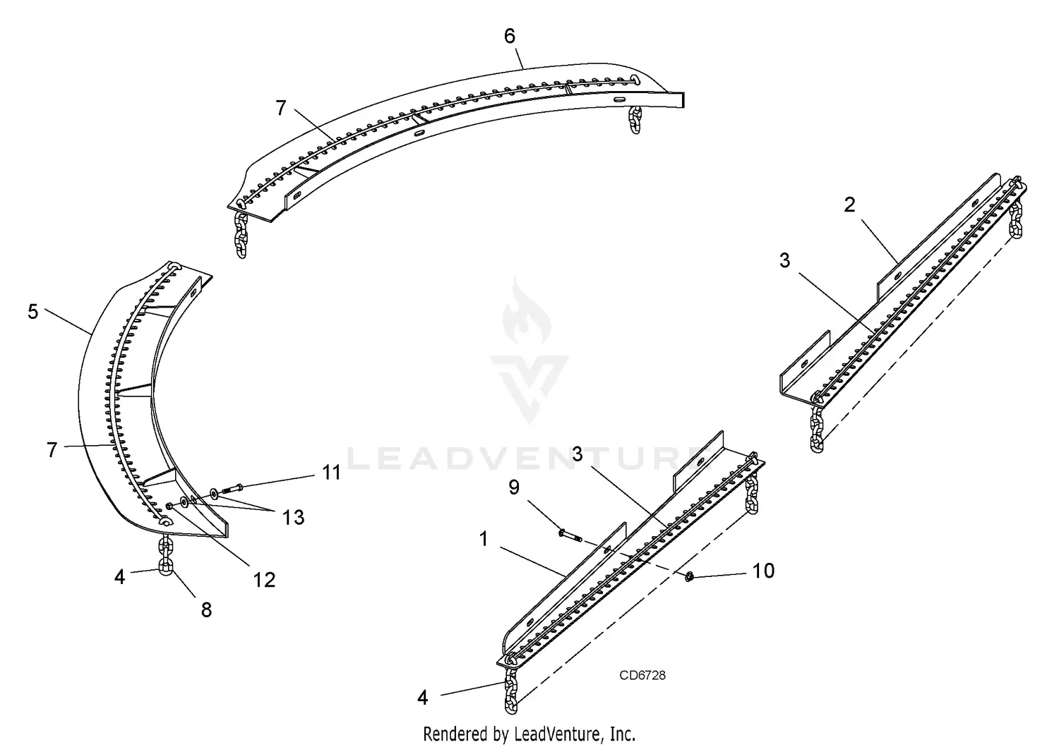 Woods HSS72 Rotary Cutter Parts Diagrams