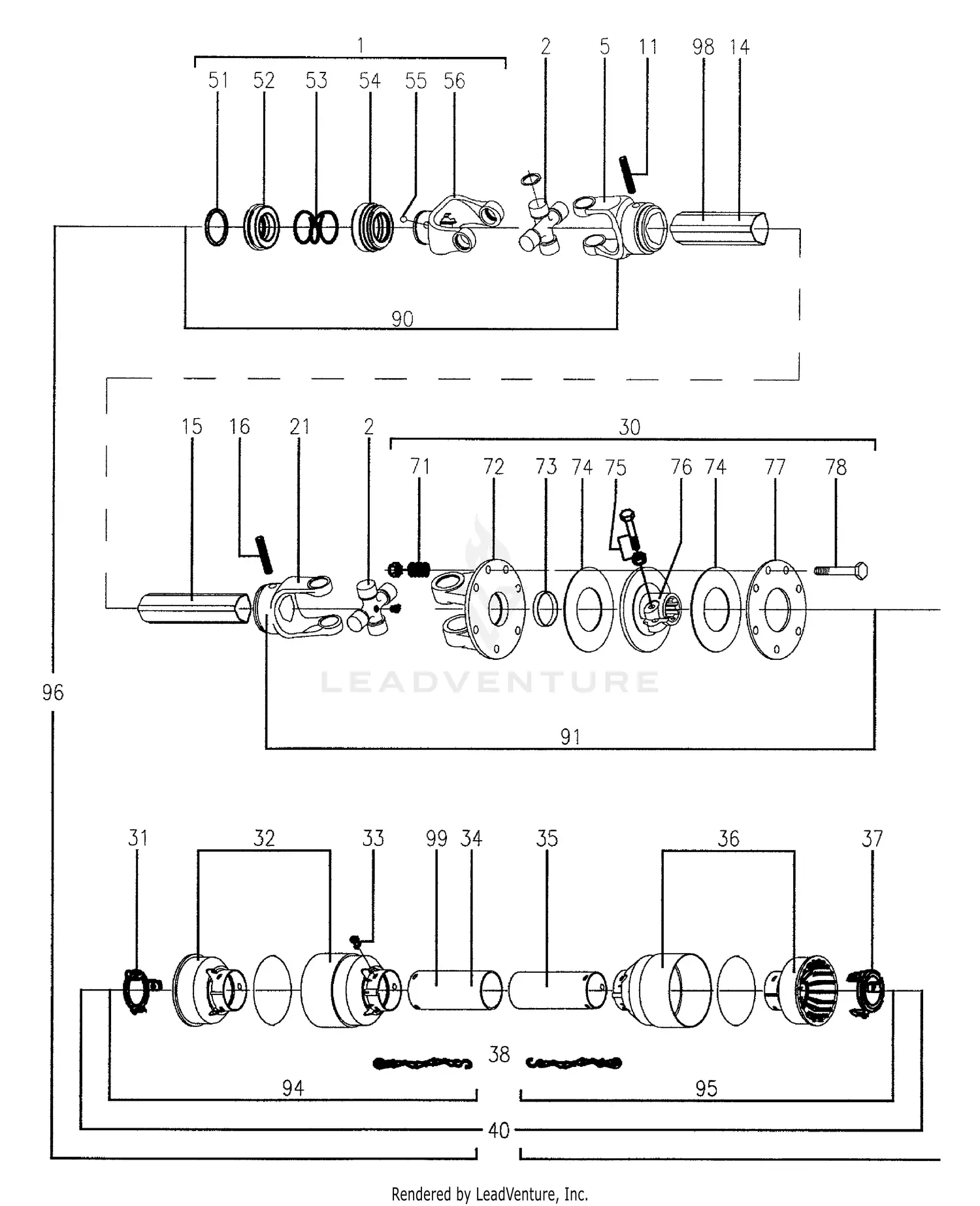 Woods GHT72 Rotary Tiller Parts Diagrams