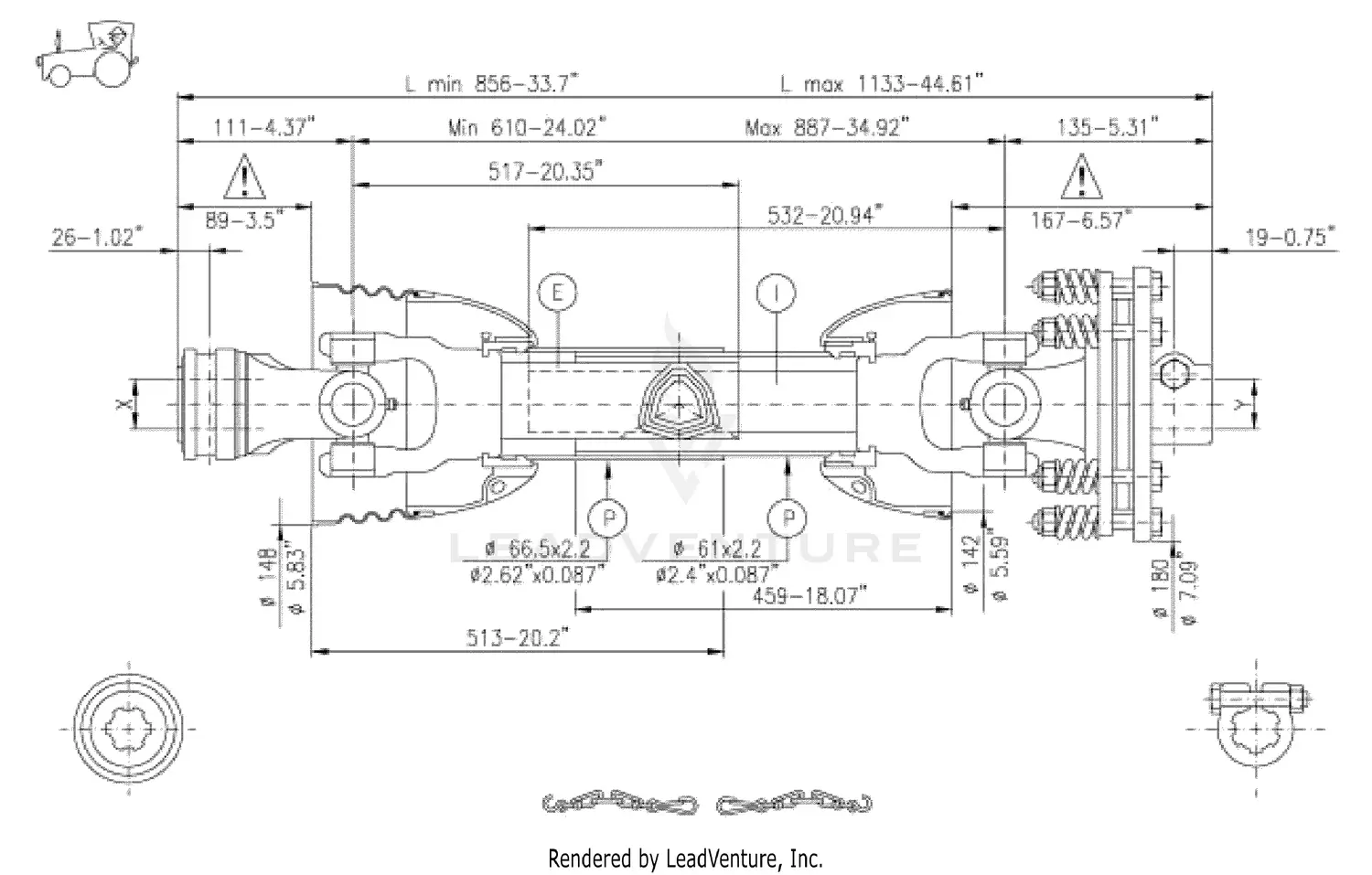 Woods GTR52 Rotary Tiller Parts Diagrams
