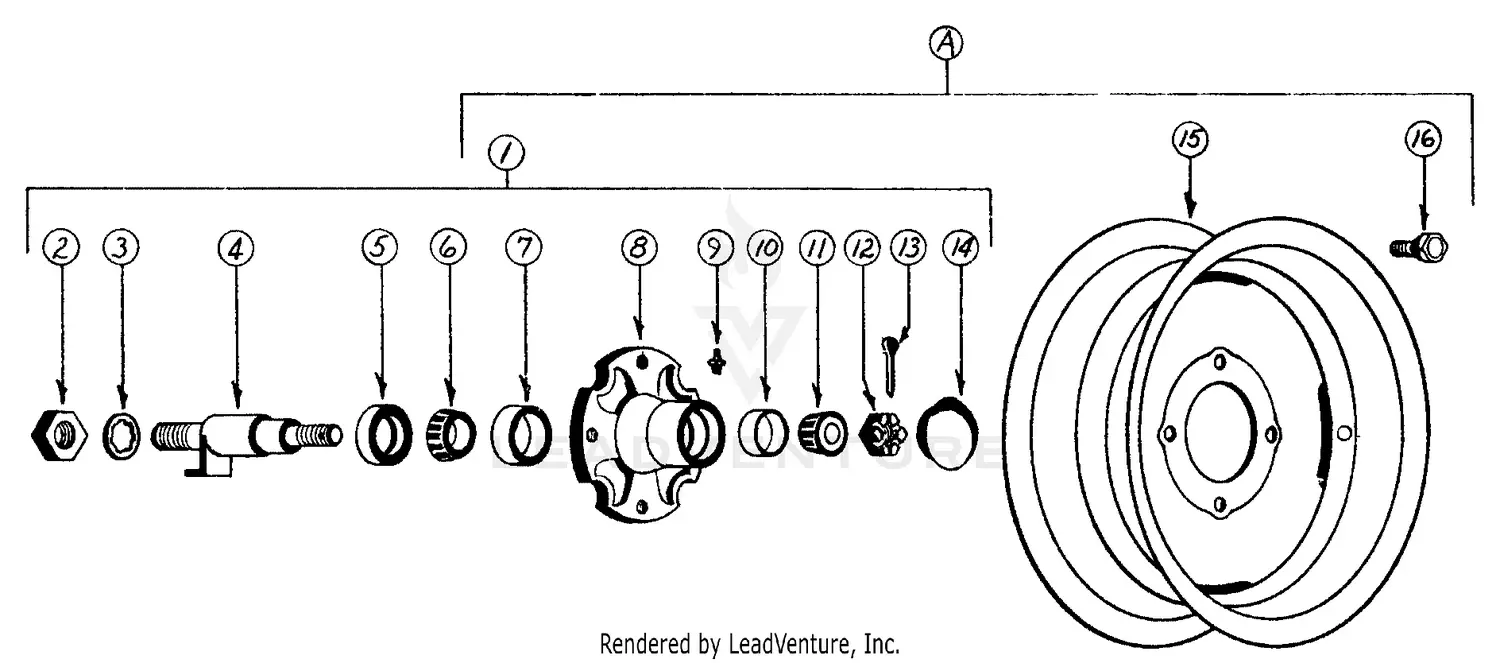 Woods 600-1 Single Spindle (1/60) Parts Diagrams