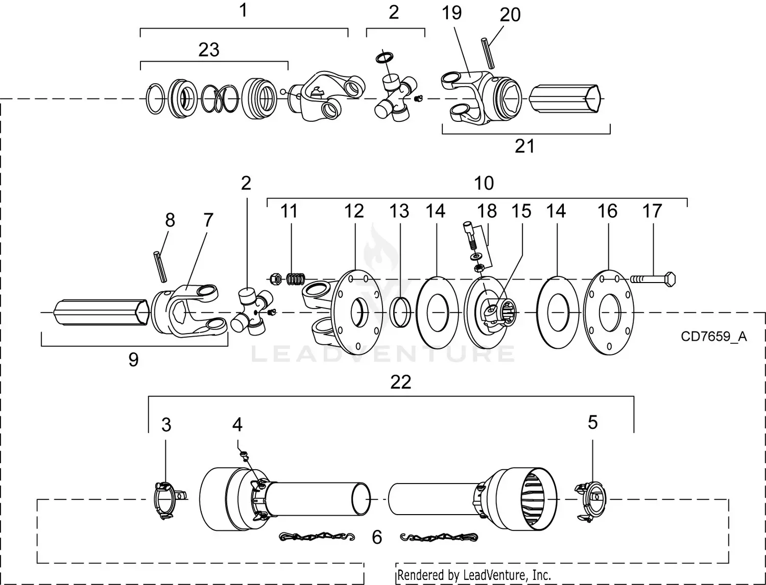 Woods TC68 Rotary Tiller Parts Diagrams