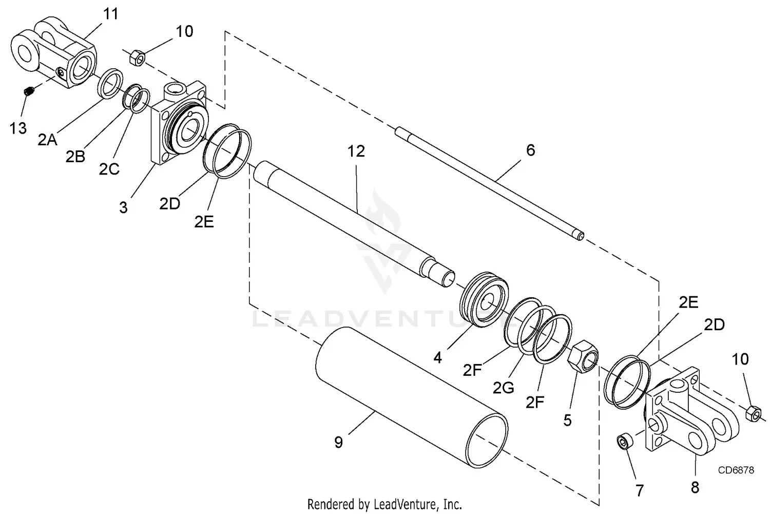 Woods TBW144 TURF BATWING Parts Diagrams
