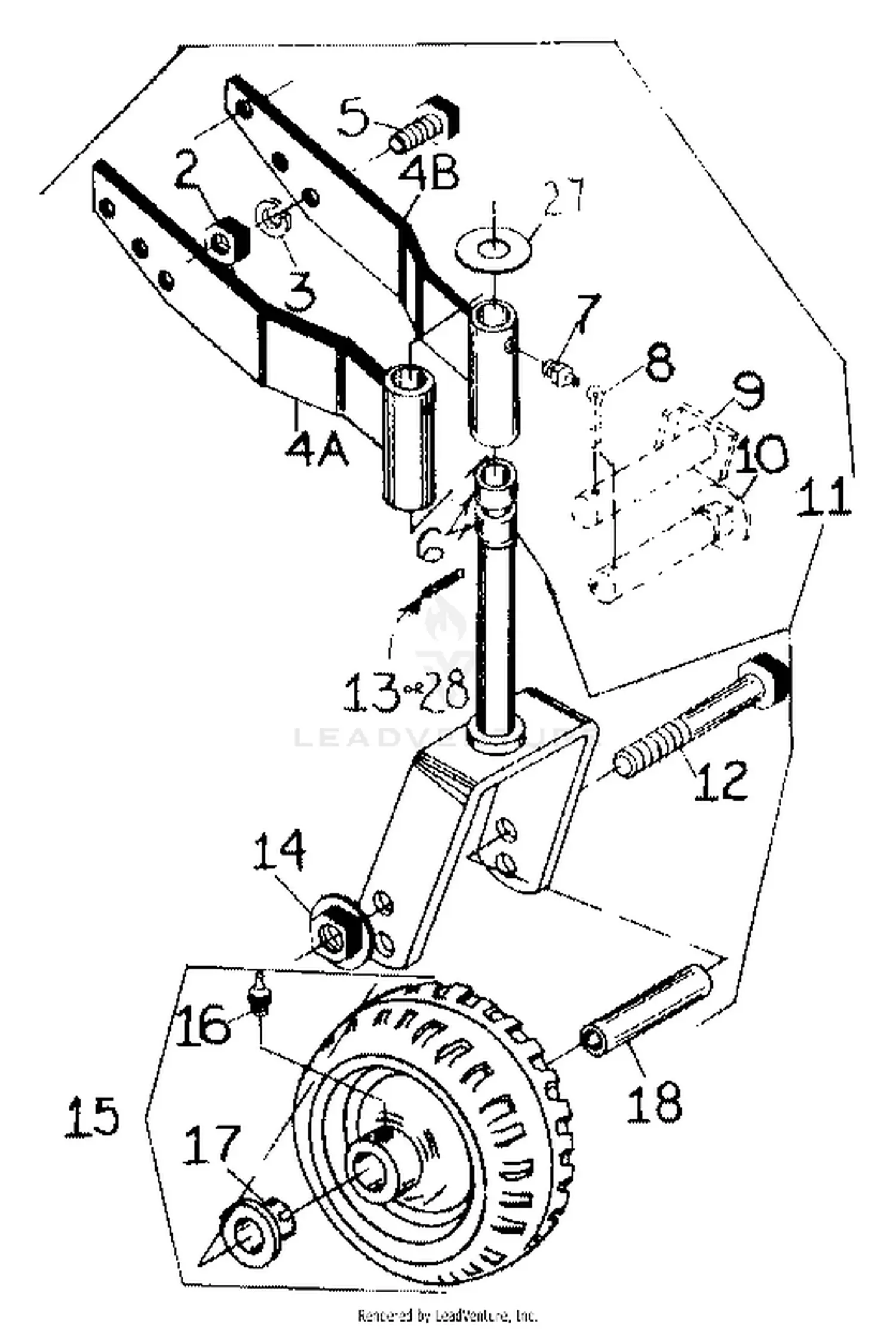 Woods 59TB-1 Undermount & Mid-mount Tuff-Bilt & Thomas-Bilt Parts Diagrams