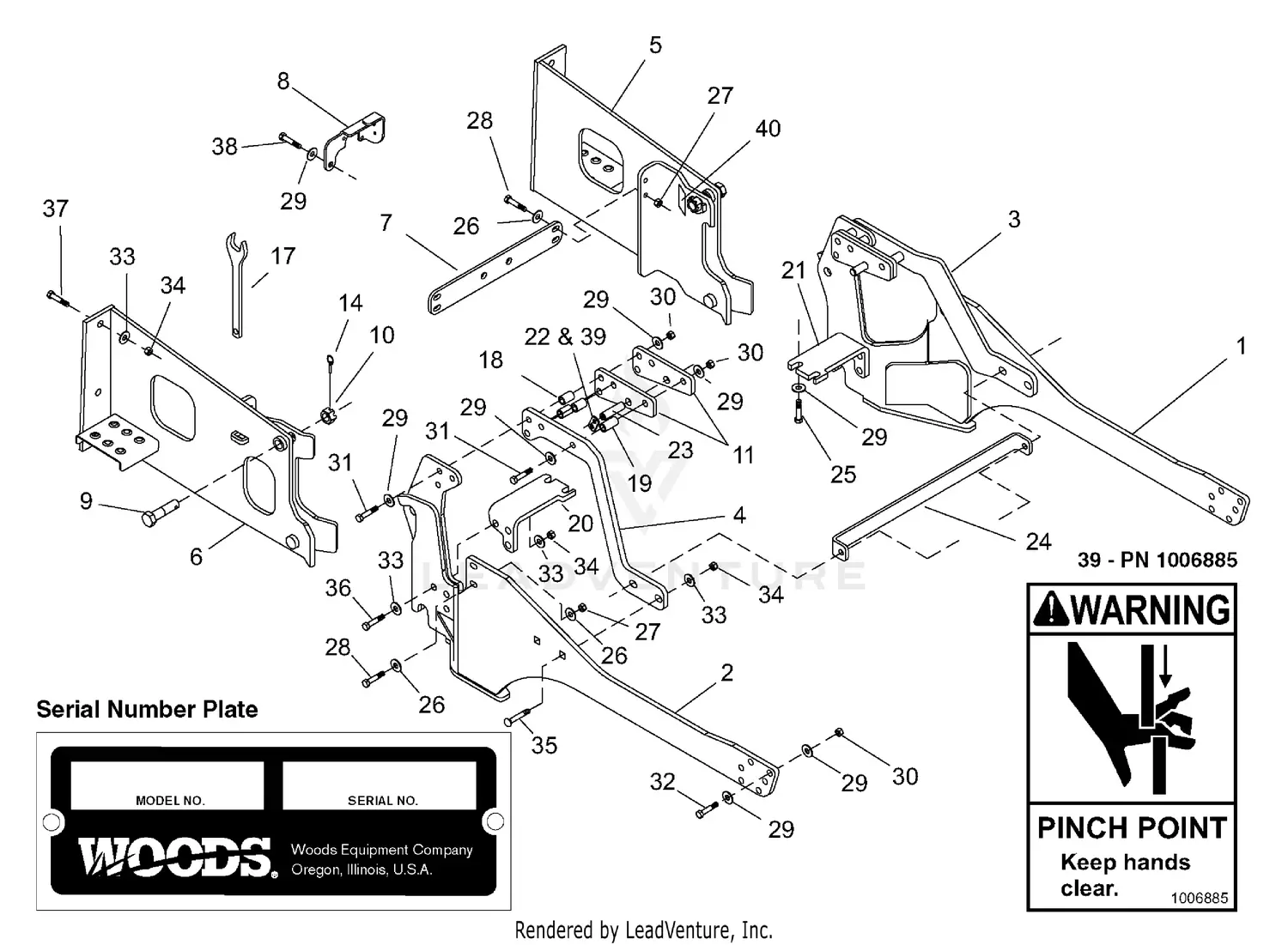 Woods 1020 Loader Parts Diagrams