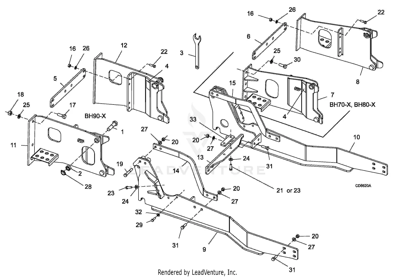 Woods LC108 Loader Parts Diagrams