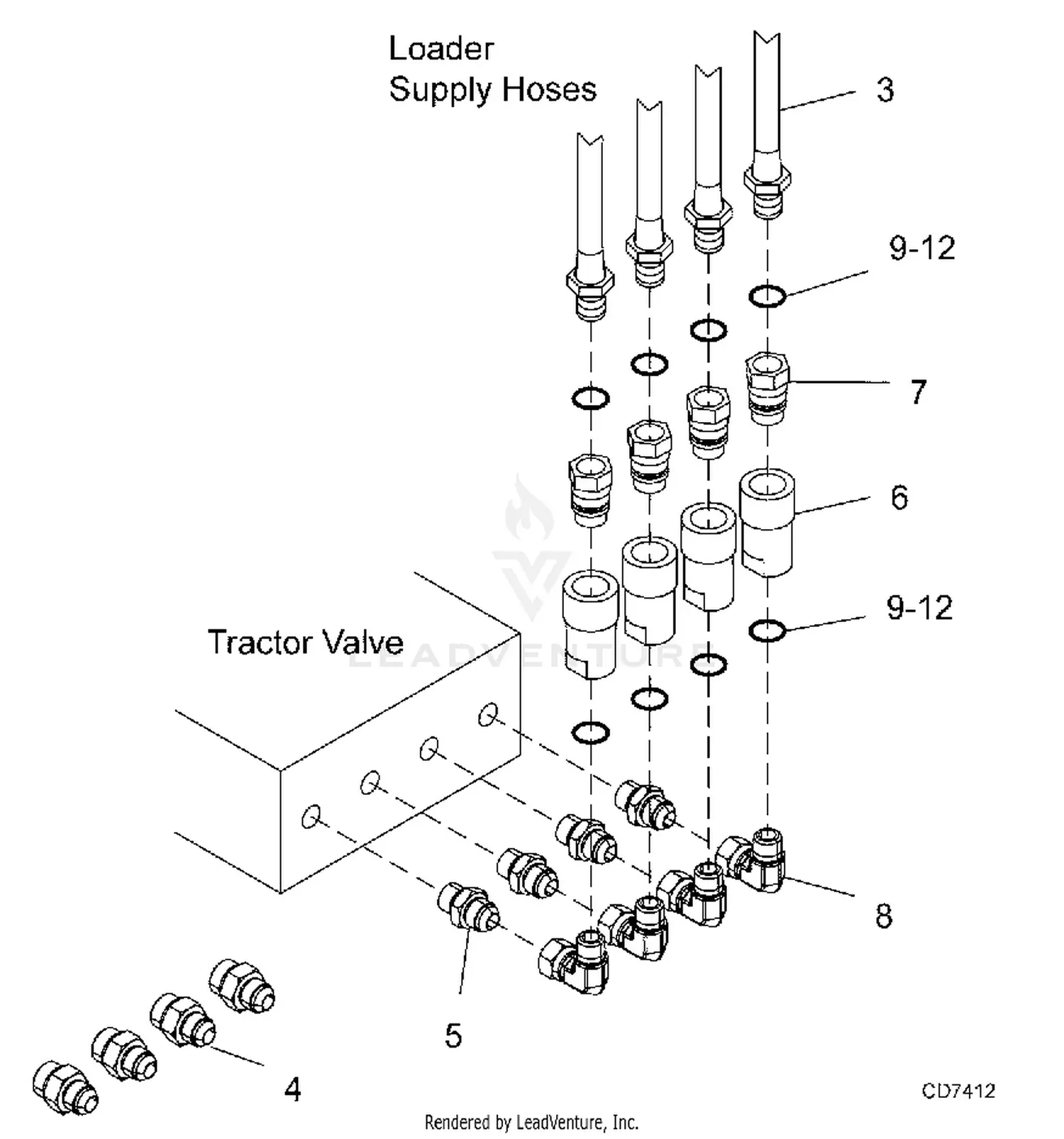 Woods LUP126-2 Loader Parts Diagrams