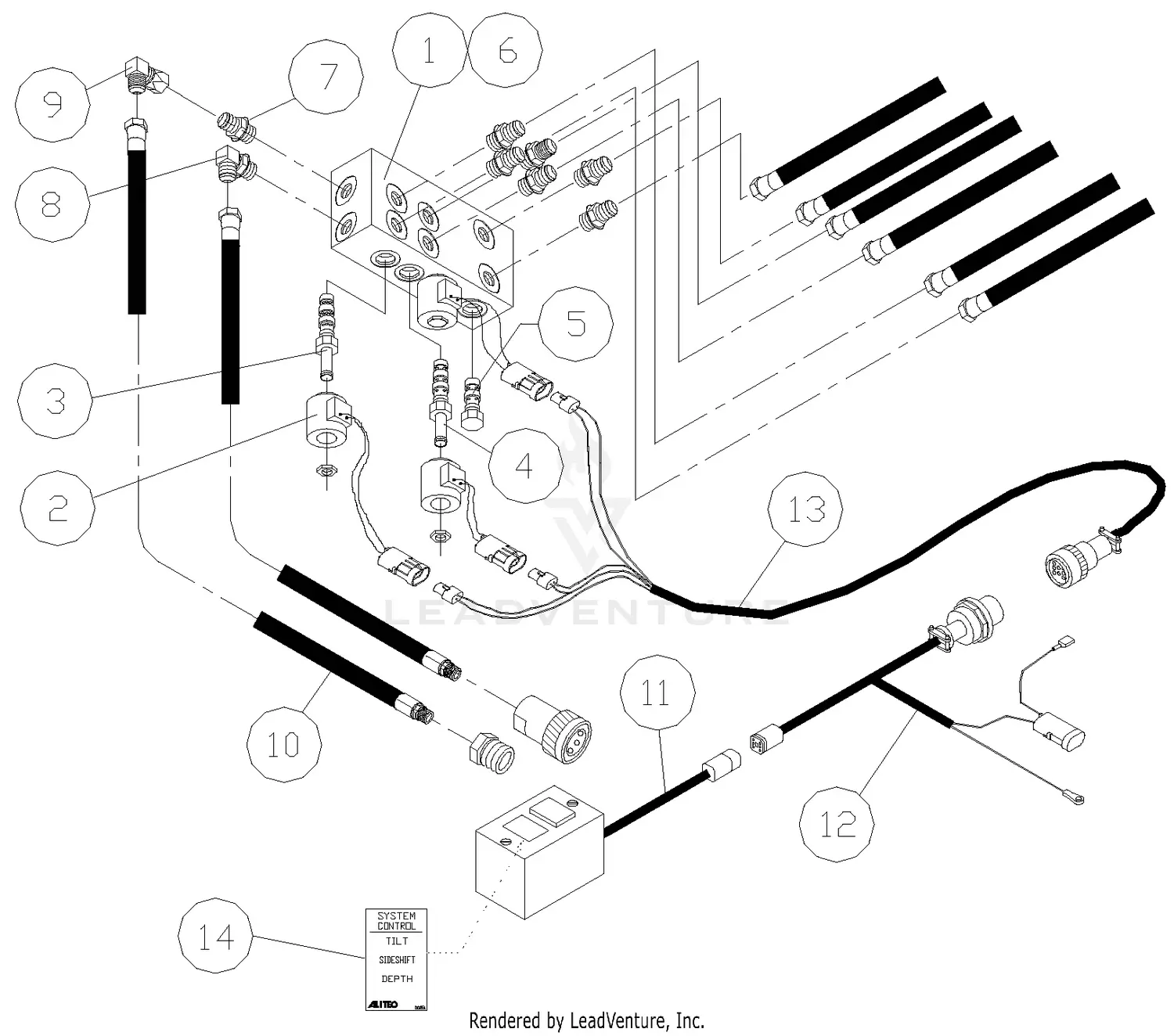 Woods CP20ATDXTFW (RevA) "A" Series Cold Planer Parts Diagrams