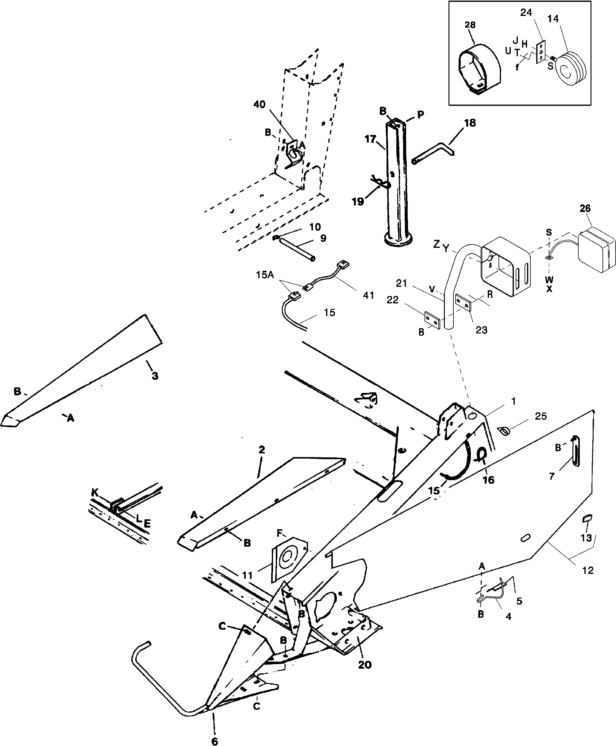 Case IH 1042 - DRAPER HEADER(08/98 - 03/04) Parts Diagrams