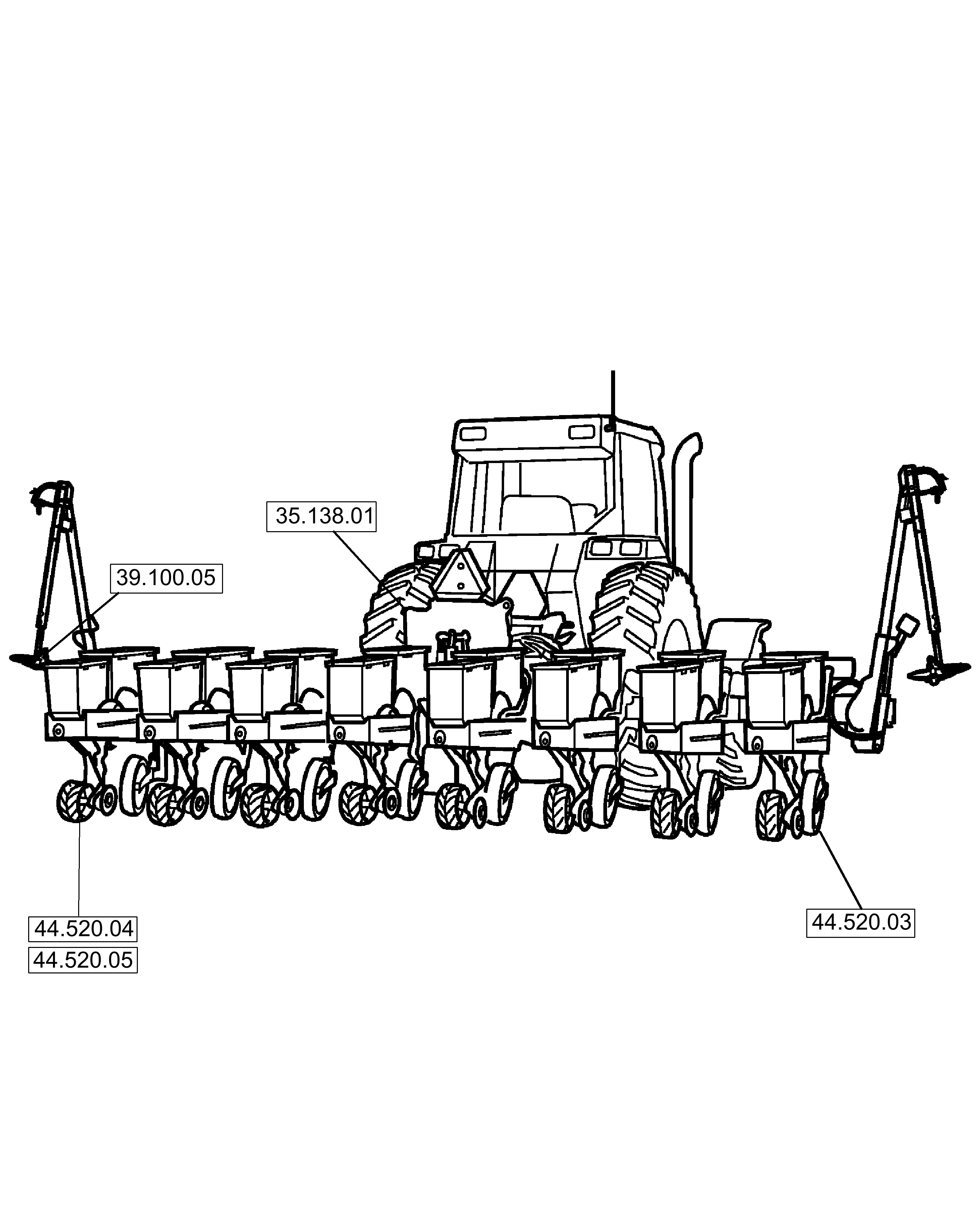 Case IH 1210 - RIGID MOUNTED PLANTER EARLY RISER SERIES(07/08 - 12/13 ...