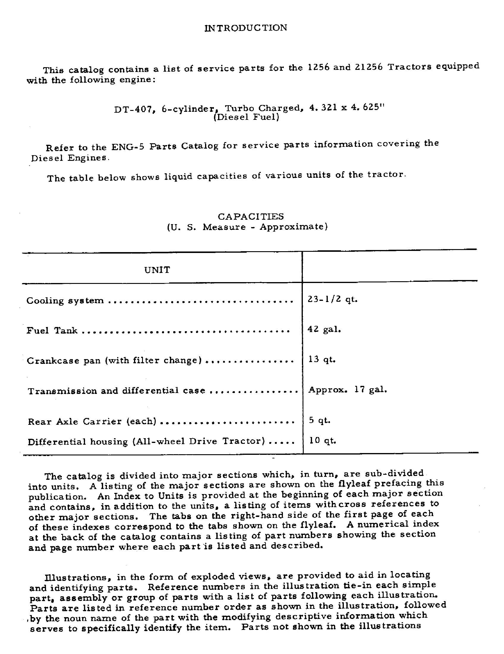 Case IH 1256 - INTERNATIONAL DIESEL TRACTOR(01/67 - 12/73) Parts Diagrams