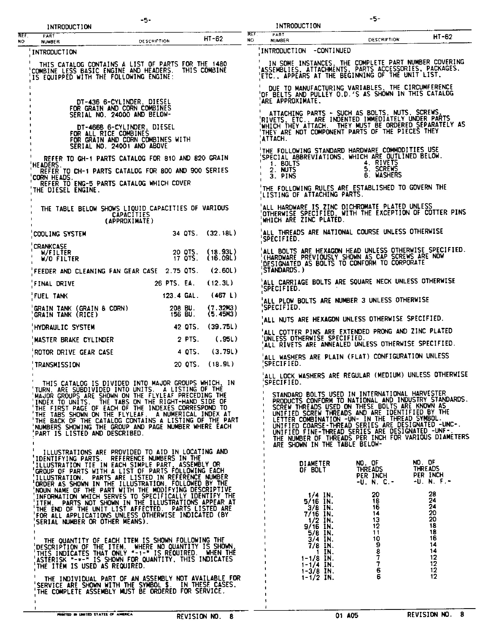 Case IH 1480 - CASE IH AXIAL-FLOW COMBINE(01/78 - 12/84) Parts Diagrams