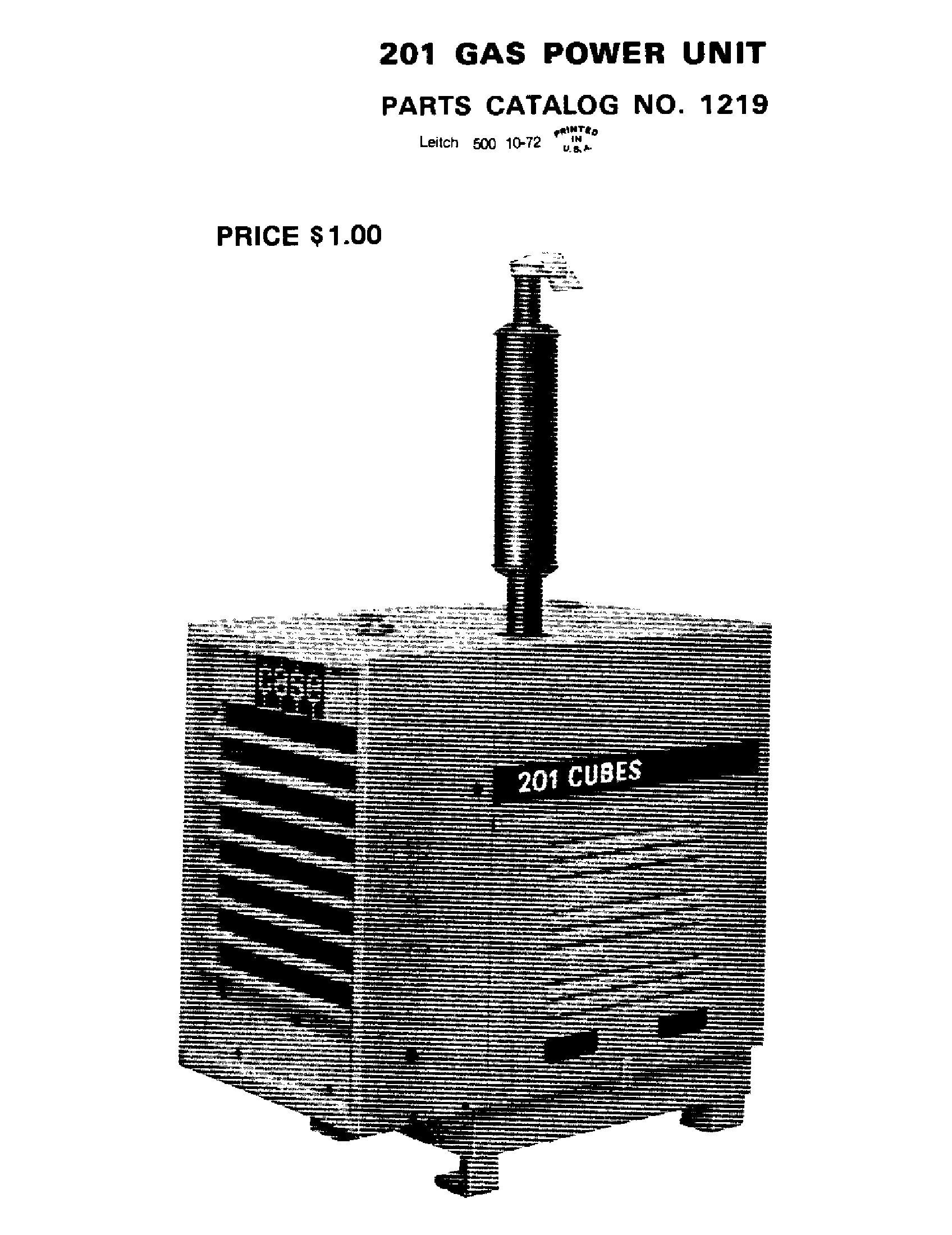 Case IH 201 - CASE GAS POWER UNIT(01/65 - 12/69) Parts Diagrams