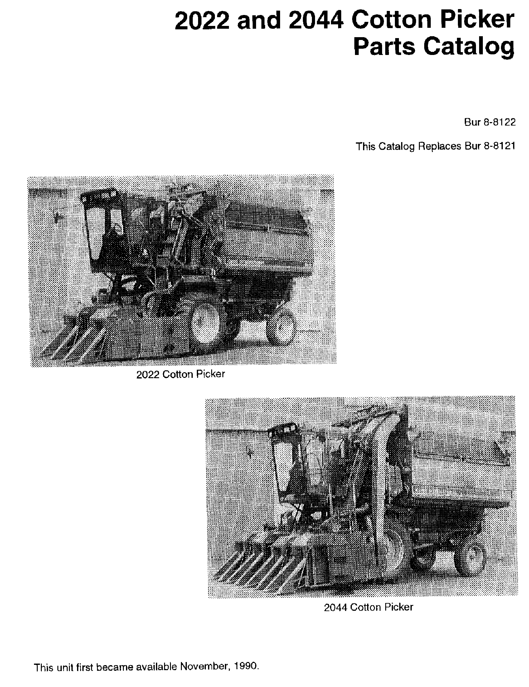 Case IH 2022 - CASE IH COTTON PICKER(01/88 - 12/94) Parts Diagrams