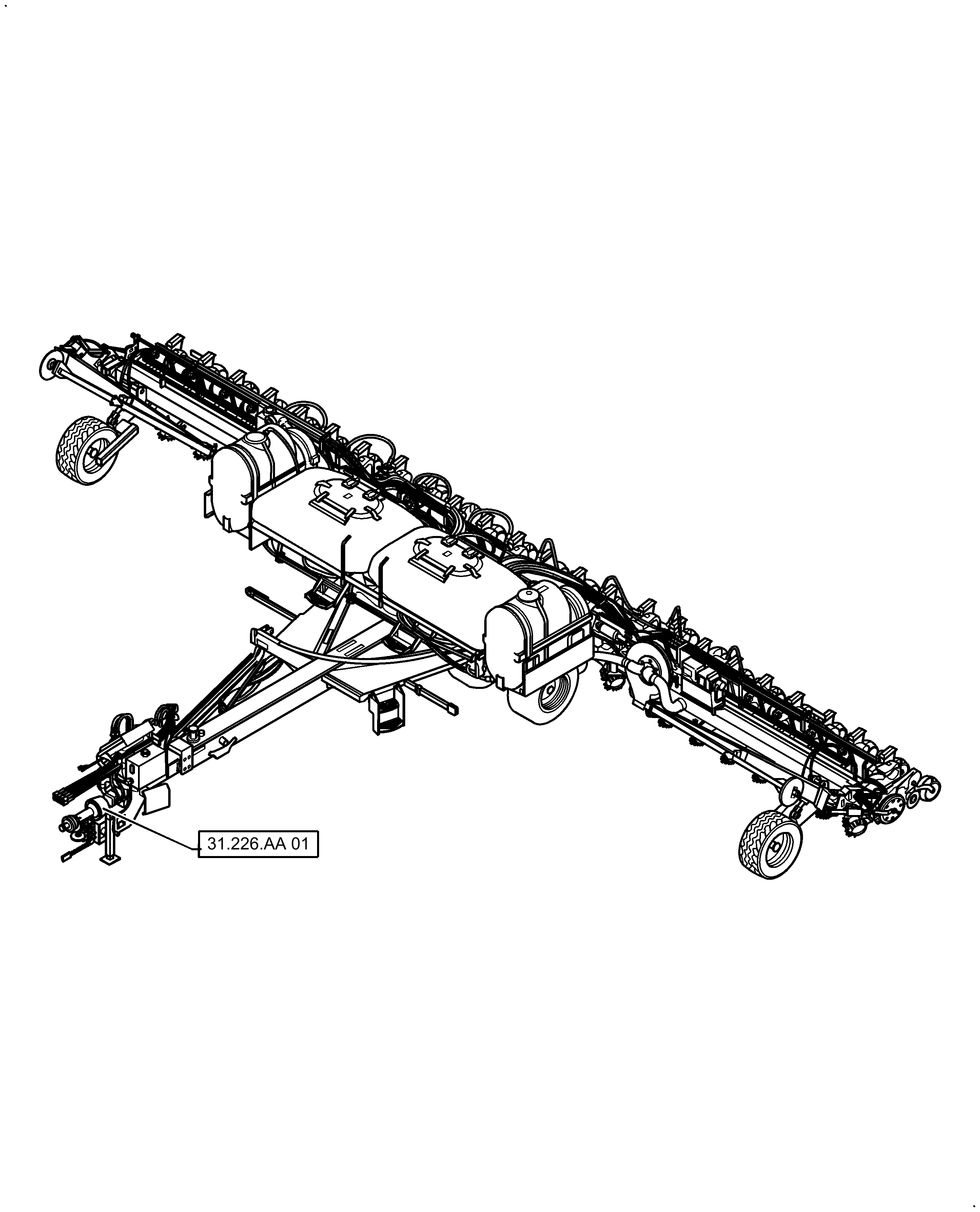 Case IH 2140 - PLANTER 32 ROW 15IN SPACING SPLIT ROW PIVOT TRANSPORT(02 ...