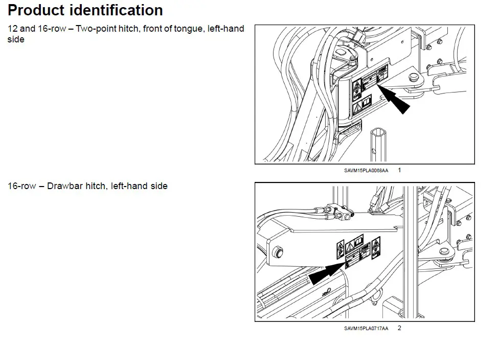 Case IH 2150 - PLANTER 16 ROW DRAW BAR FRONT FOLD(09/16 - ) Parts Diagrams