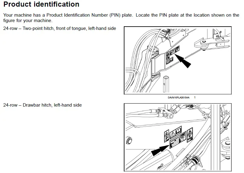 Case IH 2150 - PLANTER 24 ROW DRAW BAR FRONT FOLD(01/17 - ) Parts Diagrams