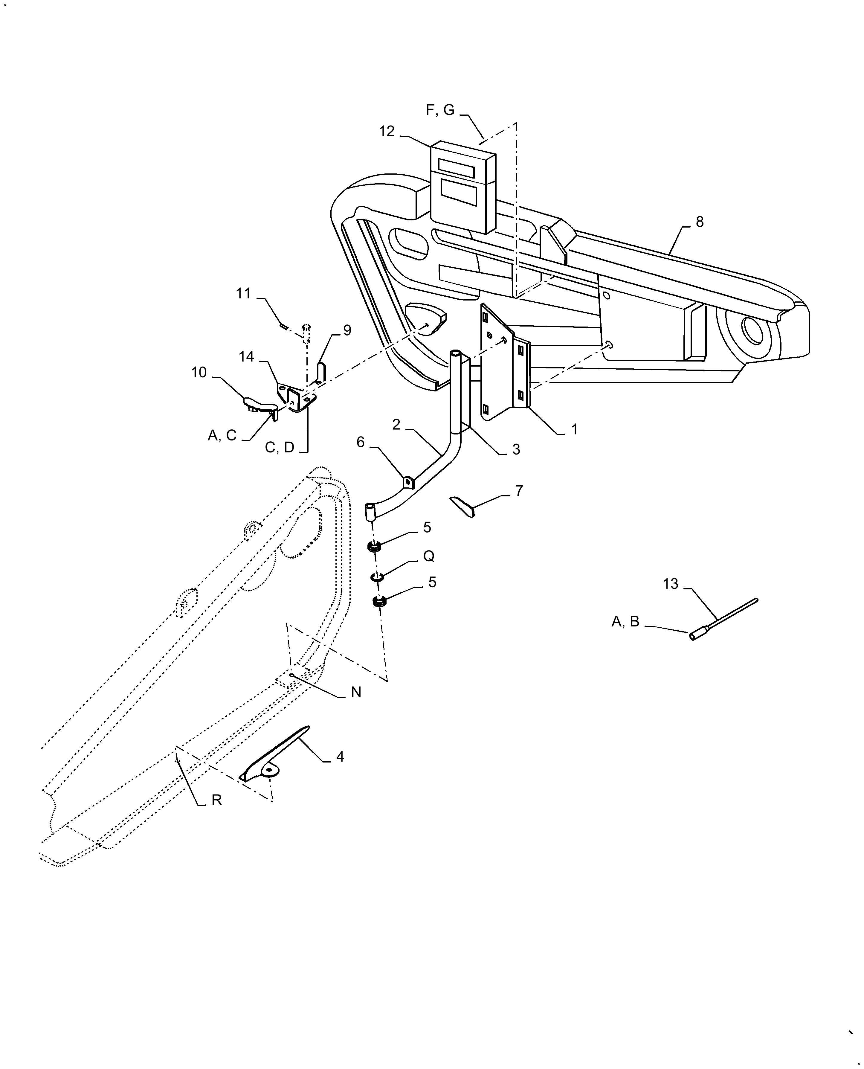 Case IH 2162 - DRAPER HEADER(09/06 - 11/11) Parts Diagrams
