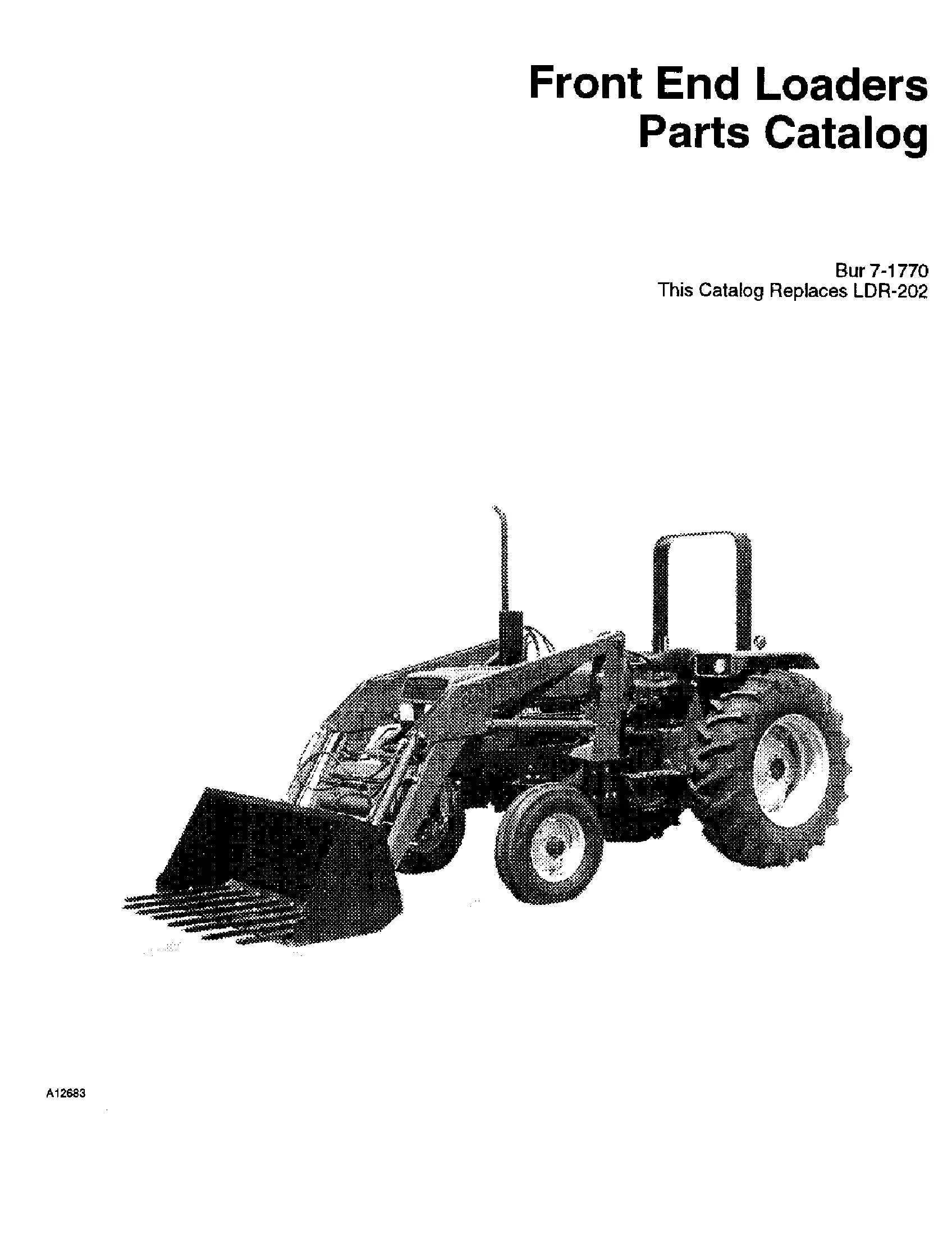 Case IH 2355 - CASE IH FRONT END LOADER(01/86 - 12/86) Parts Diagrams