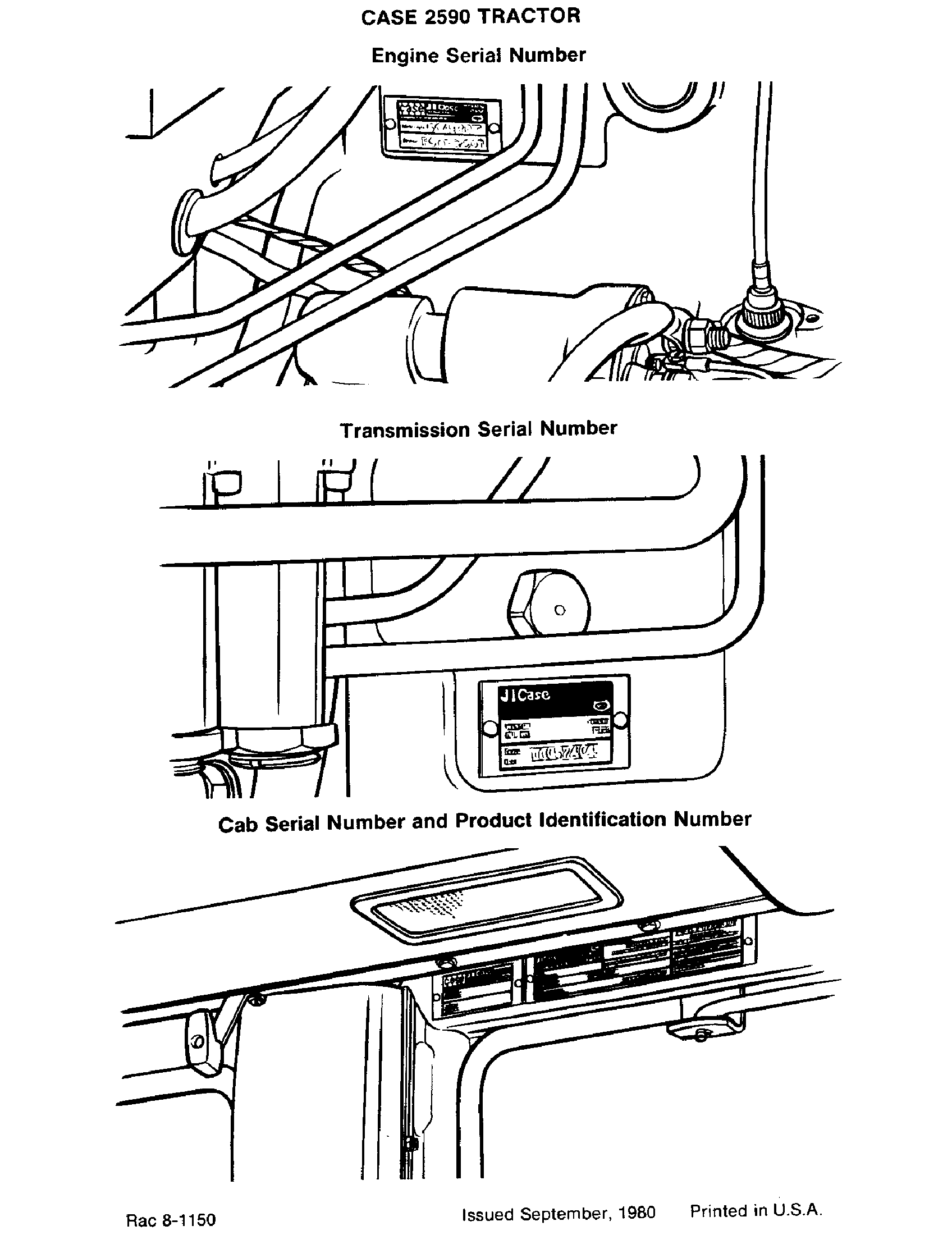 Case IH 2590 - CASE DIESEL TRACTOR(01/78 - 12/83) Parts Diagrams