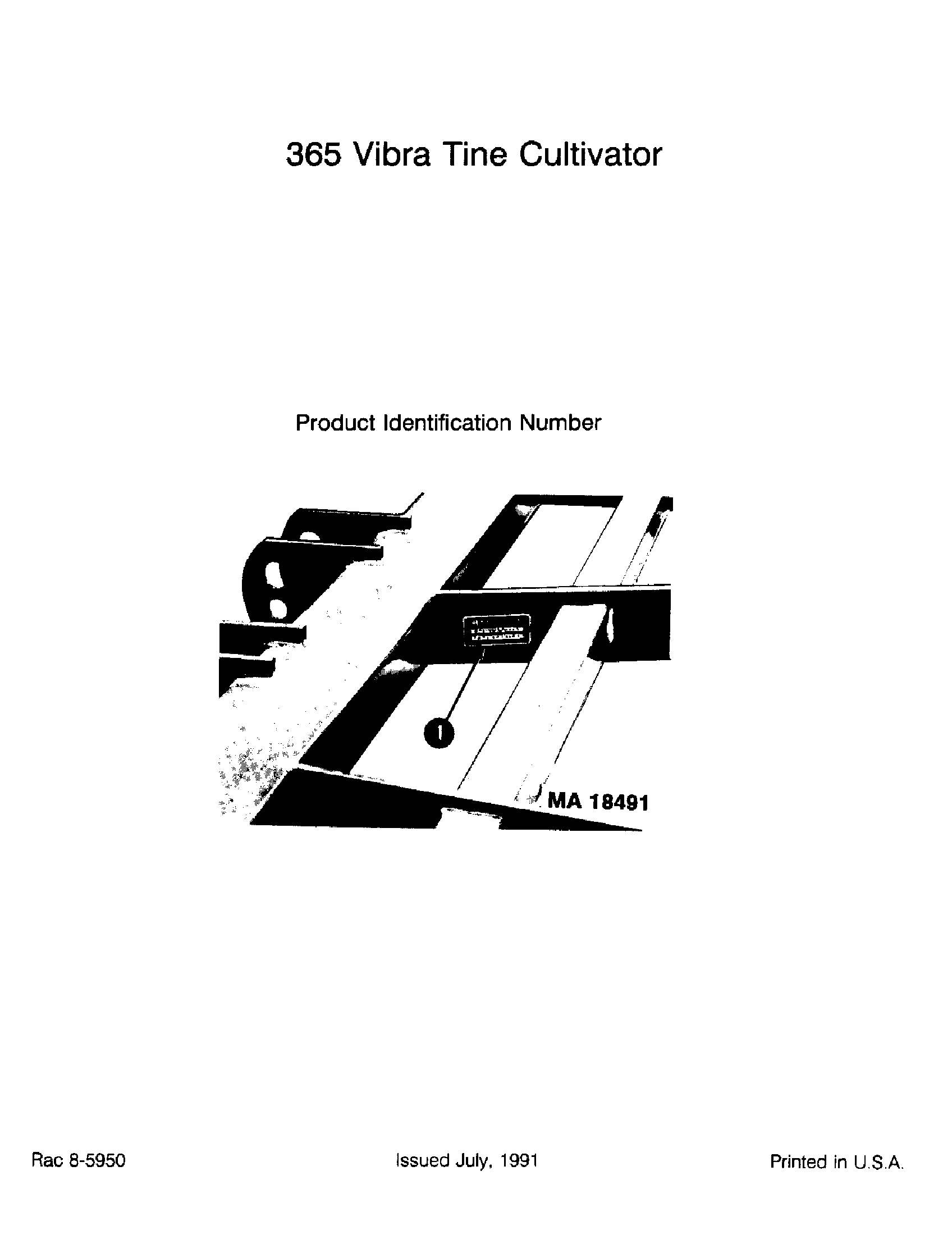 Case IH 365 - CASE IH VIBRA TINE CULTIVATOR(01/87 - 12/97) Parts Diagrams