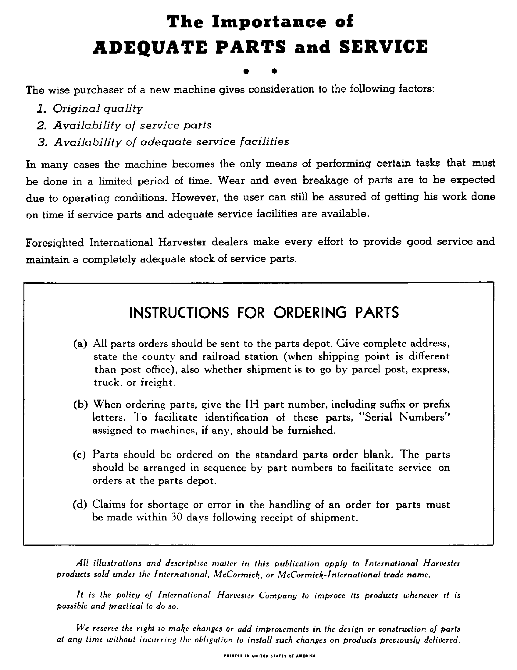 Case IH 400 - INTERNATIONAL HARVESTER BLADE(01/64 - 12/73) Parts Diagrams