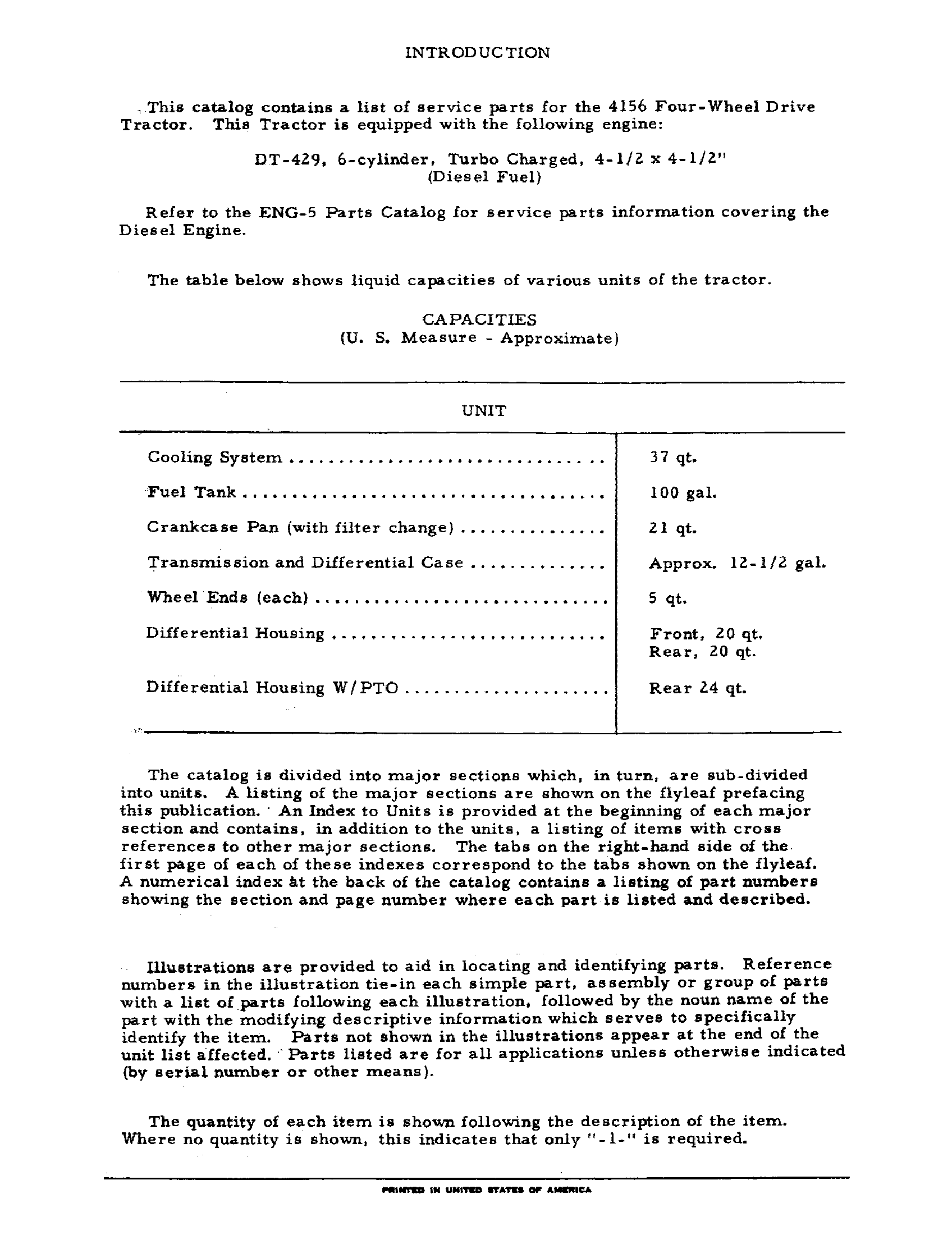 Case IH 4156 - INTERNATIONAL 4WD DIESEL TRACTOR(01/69 - 12/69) Parts ...