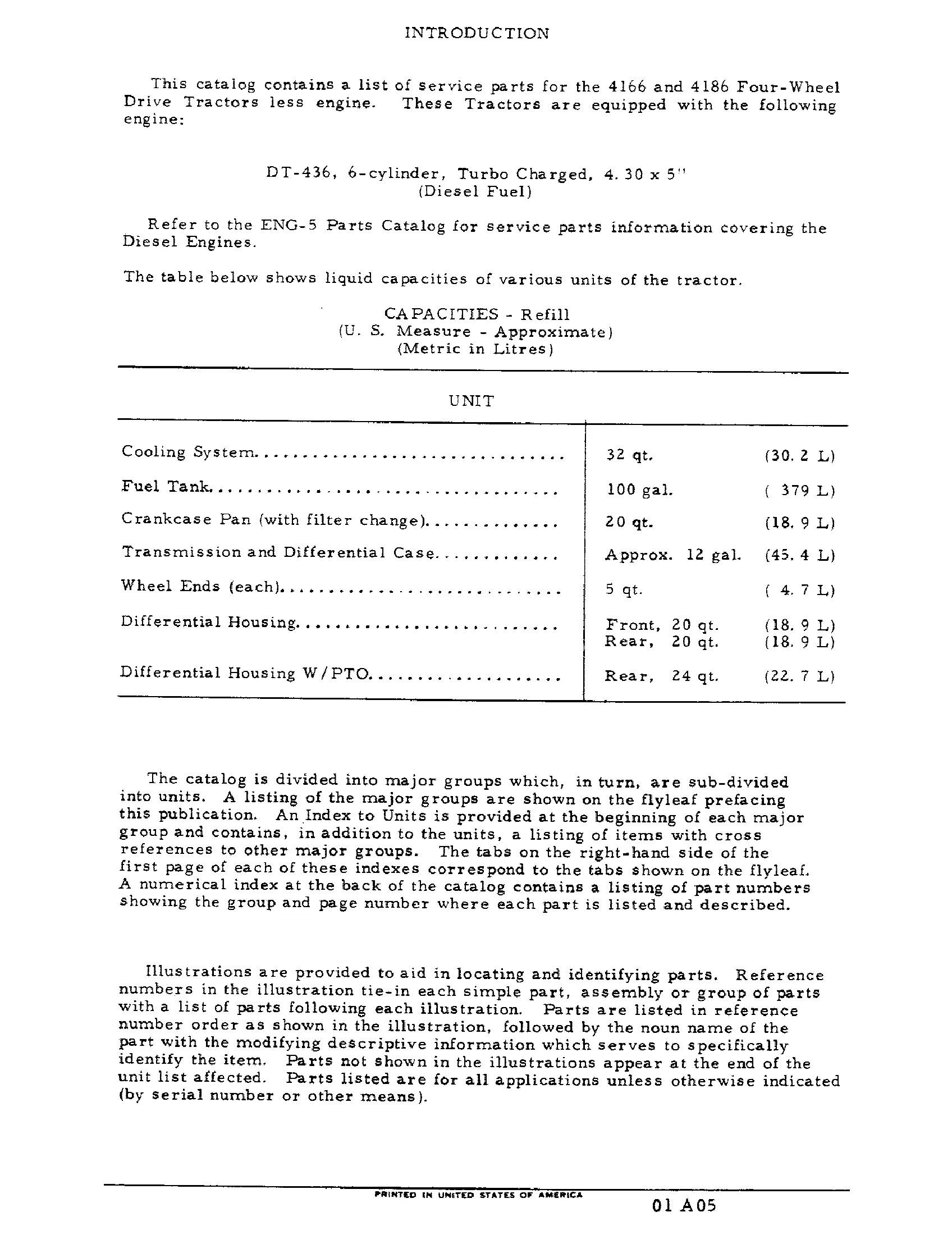 Case IH 4166 - INTERNATIONAL 4WD DIESEL TRACTOR(01/72 - 12/72) Parts ...