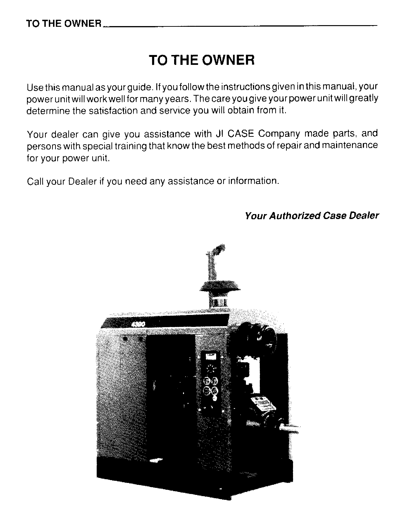 Case IH 4390 - CASE POWER UNIT(01/91 - 12/95) Parts Diagrams