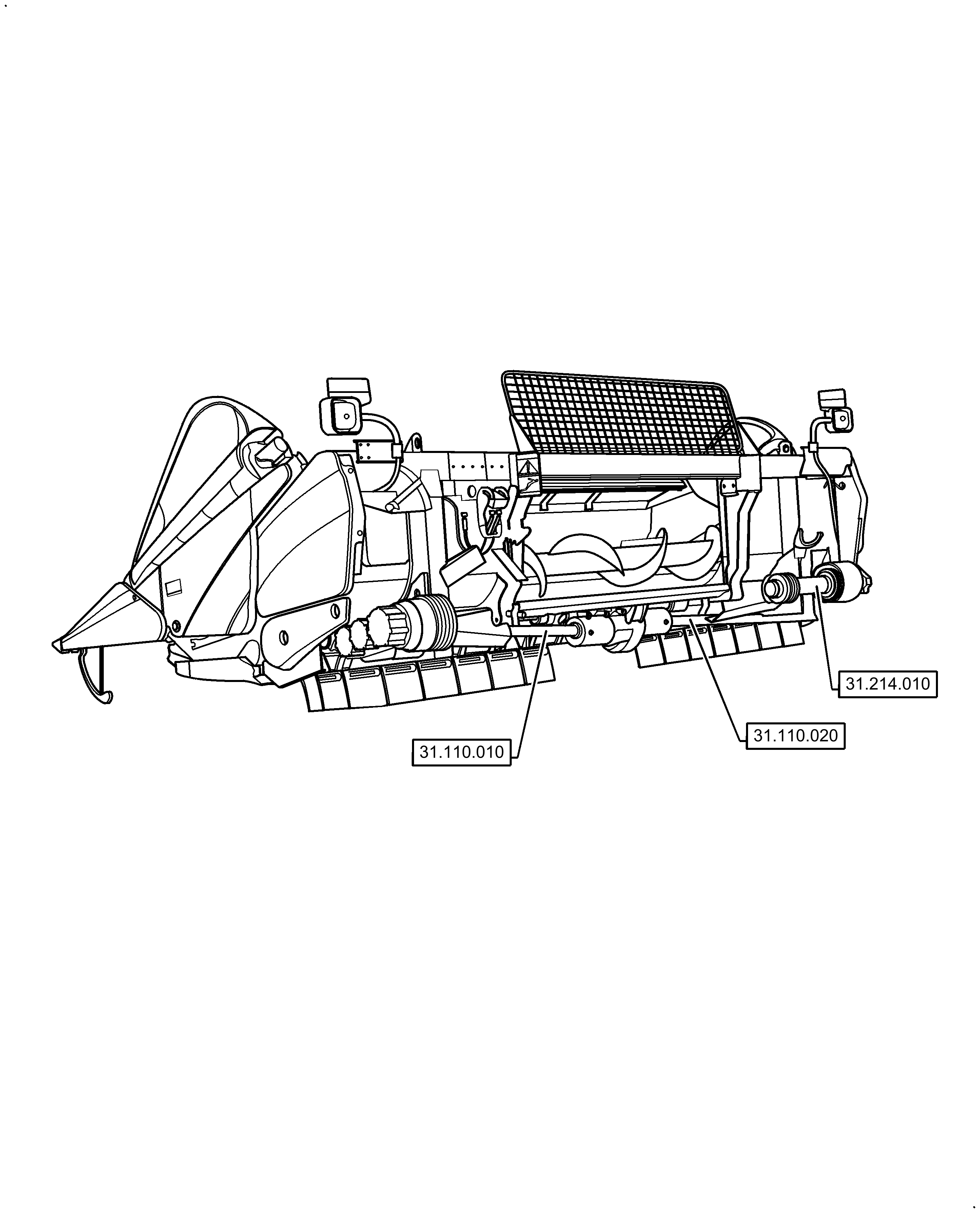 Case IH 4408 - CORN HEADER 8 ROW 22IN SPACING(05/17 - 06/17) Parts Diagrams