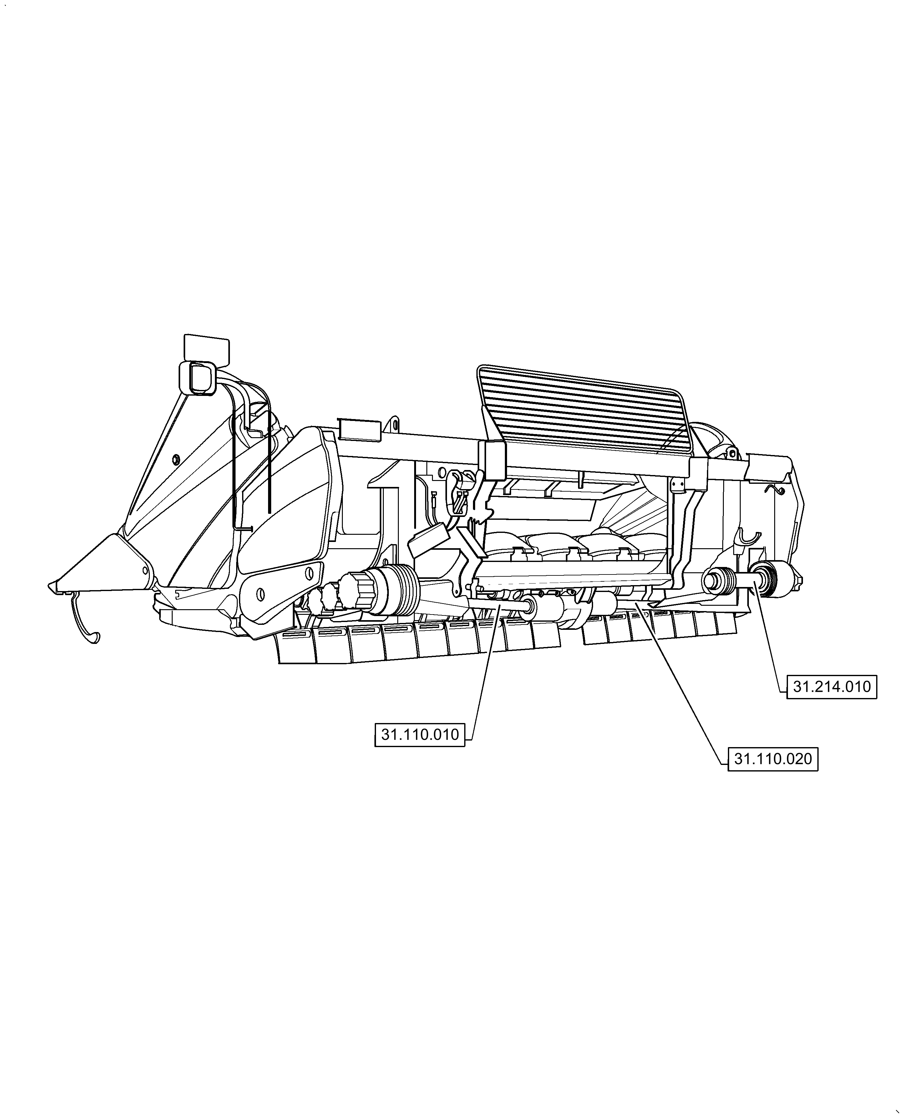 Case IH 4412 - CORN HEADER 12 ROW 22IN SPACING(05/17 - ) Parts Diagrams
