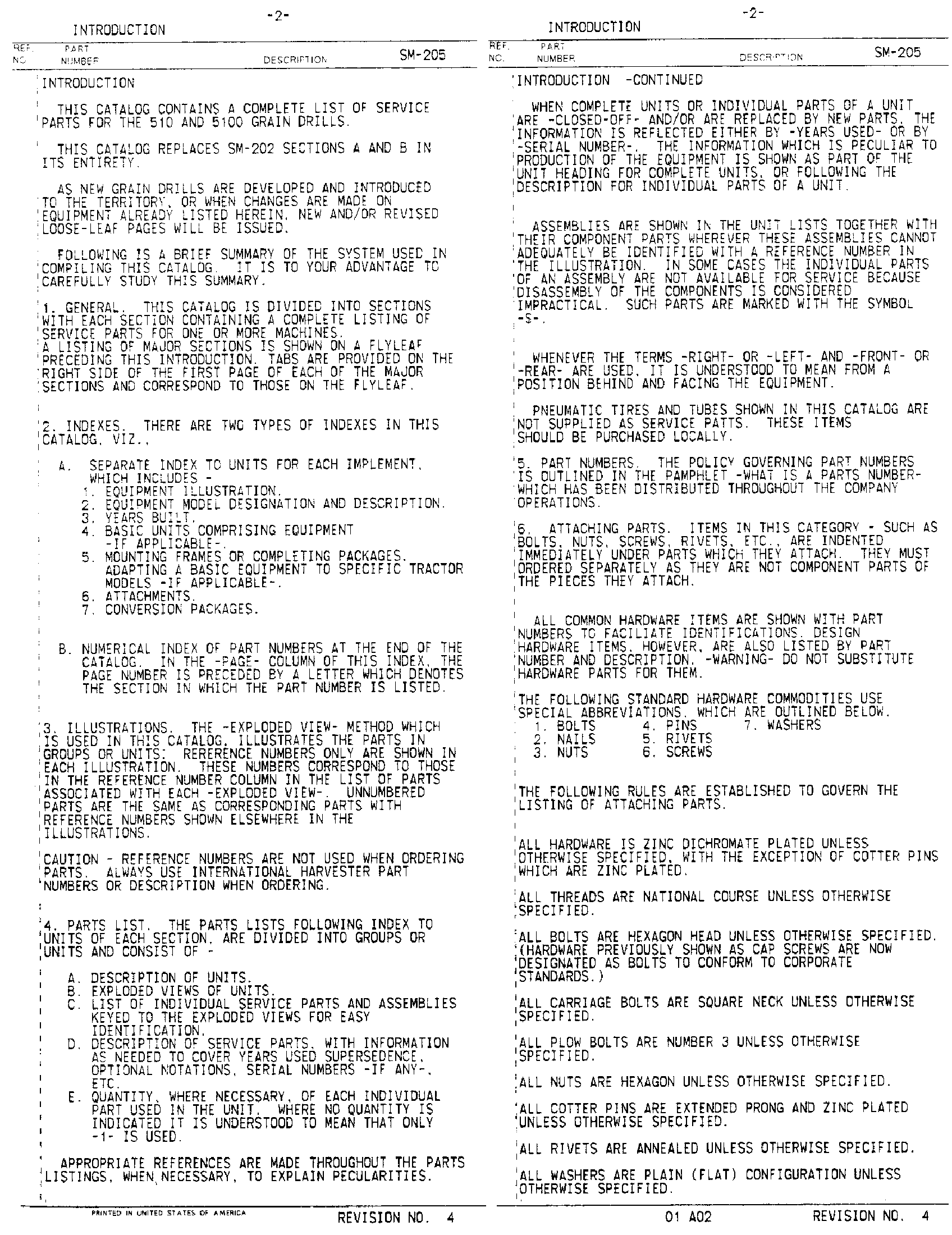 Case IH 510 - INTERNATIONAL HARVESTER END WHEEL GRAIN DRILL(01/68 - 12/ ...