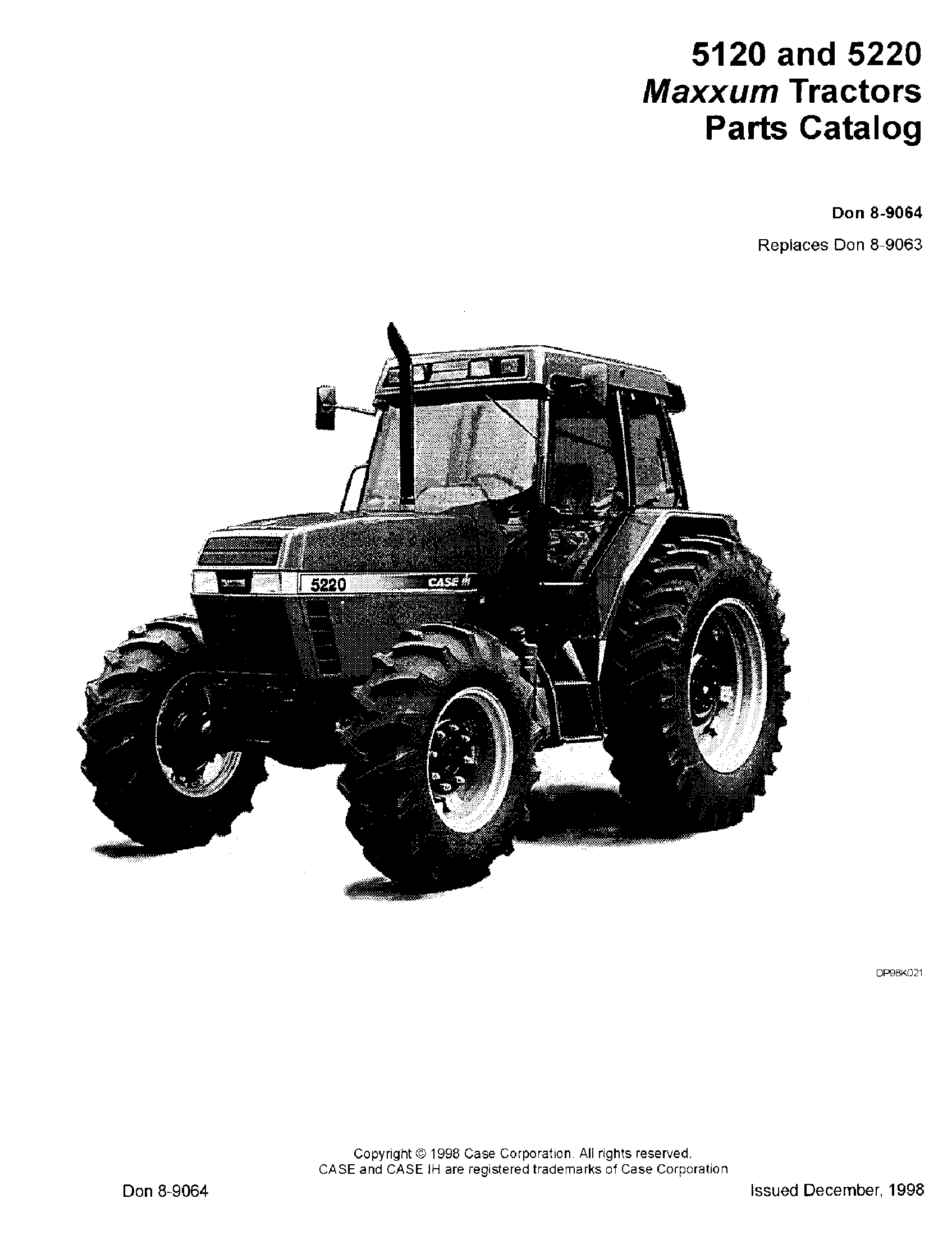 Case IH 5120 - CASE IH MAXXUM TRACTOR (NORTH AMERICA)(01/90 - 12/97 ...