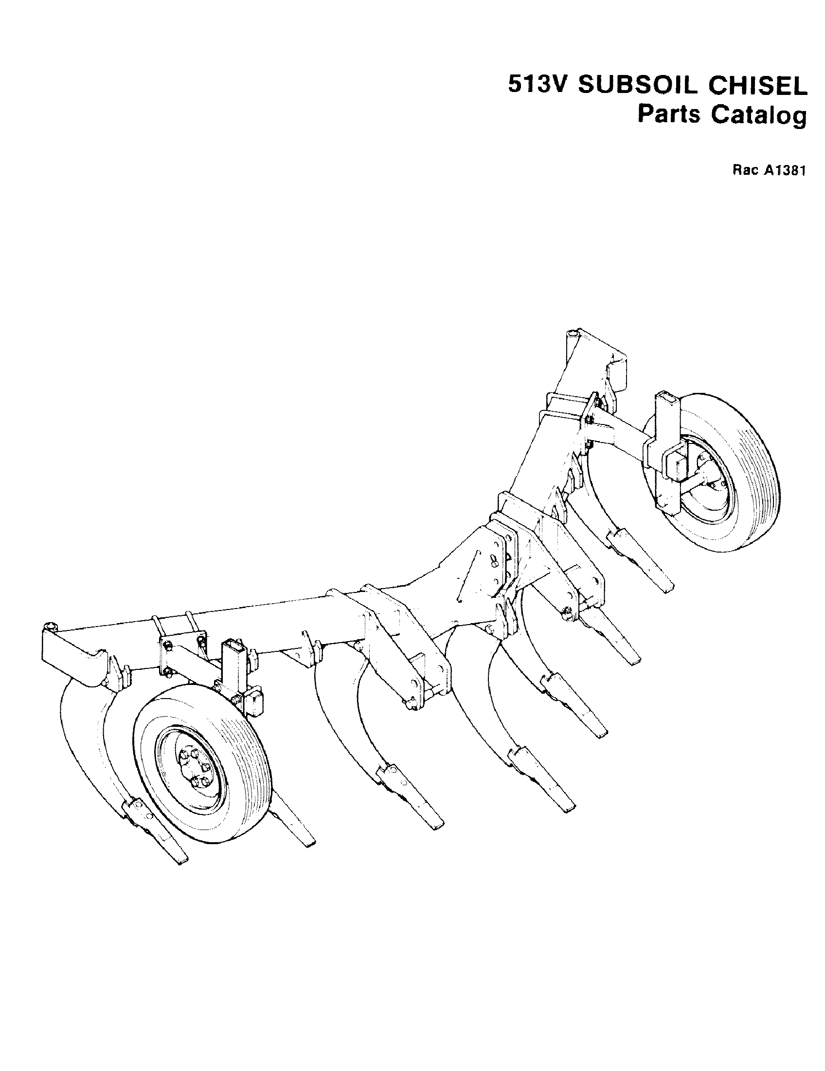 Case IH 513V - CASE SUBSOILER CHISEL PLOW(01/76 - 12/80) Parts Diagrams
