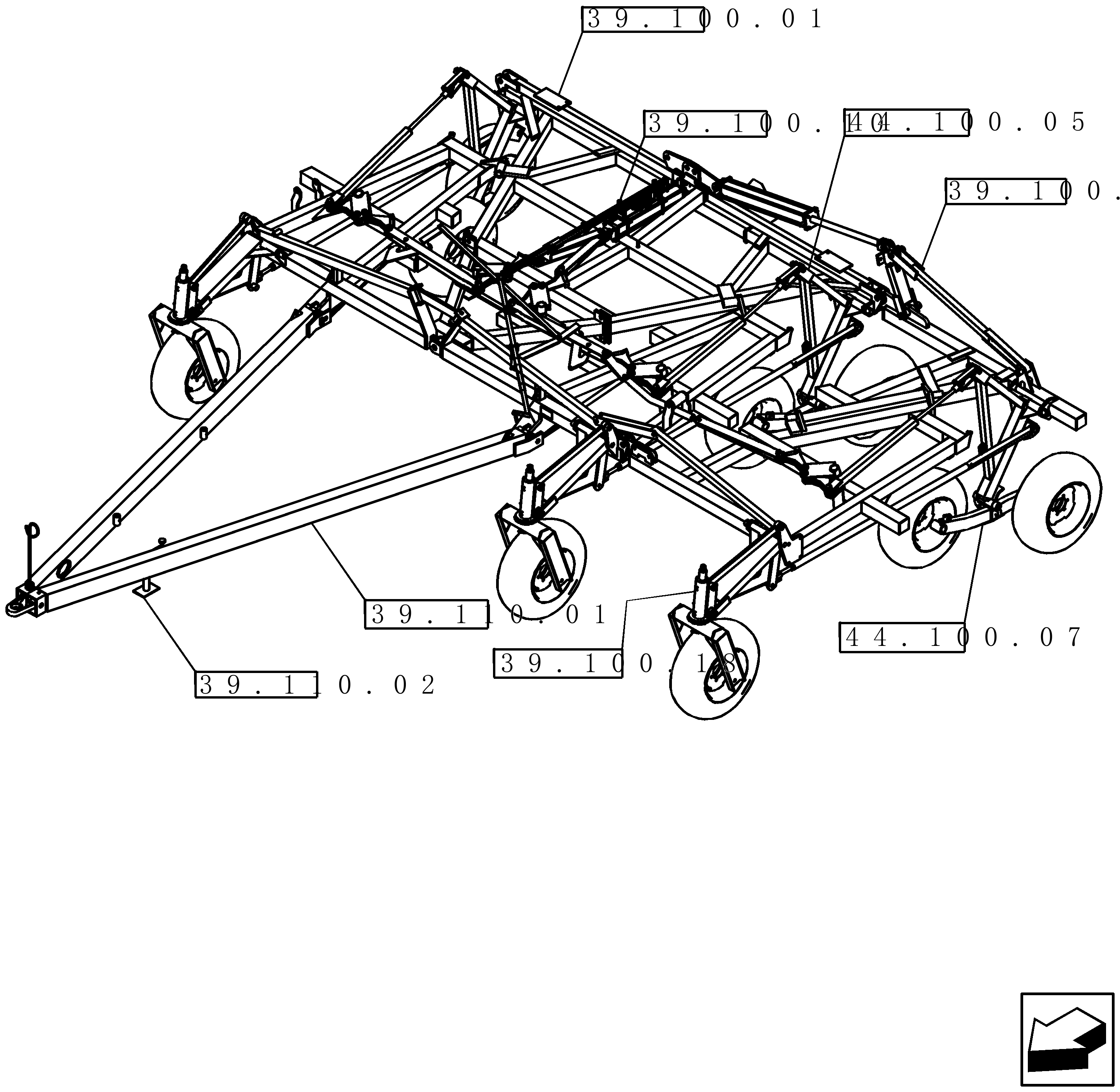 Case IH 600 - FLEX TILL SEEDING CULTIVATOR(07/08 - 12/14) Parts Diagrams