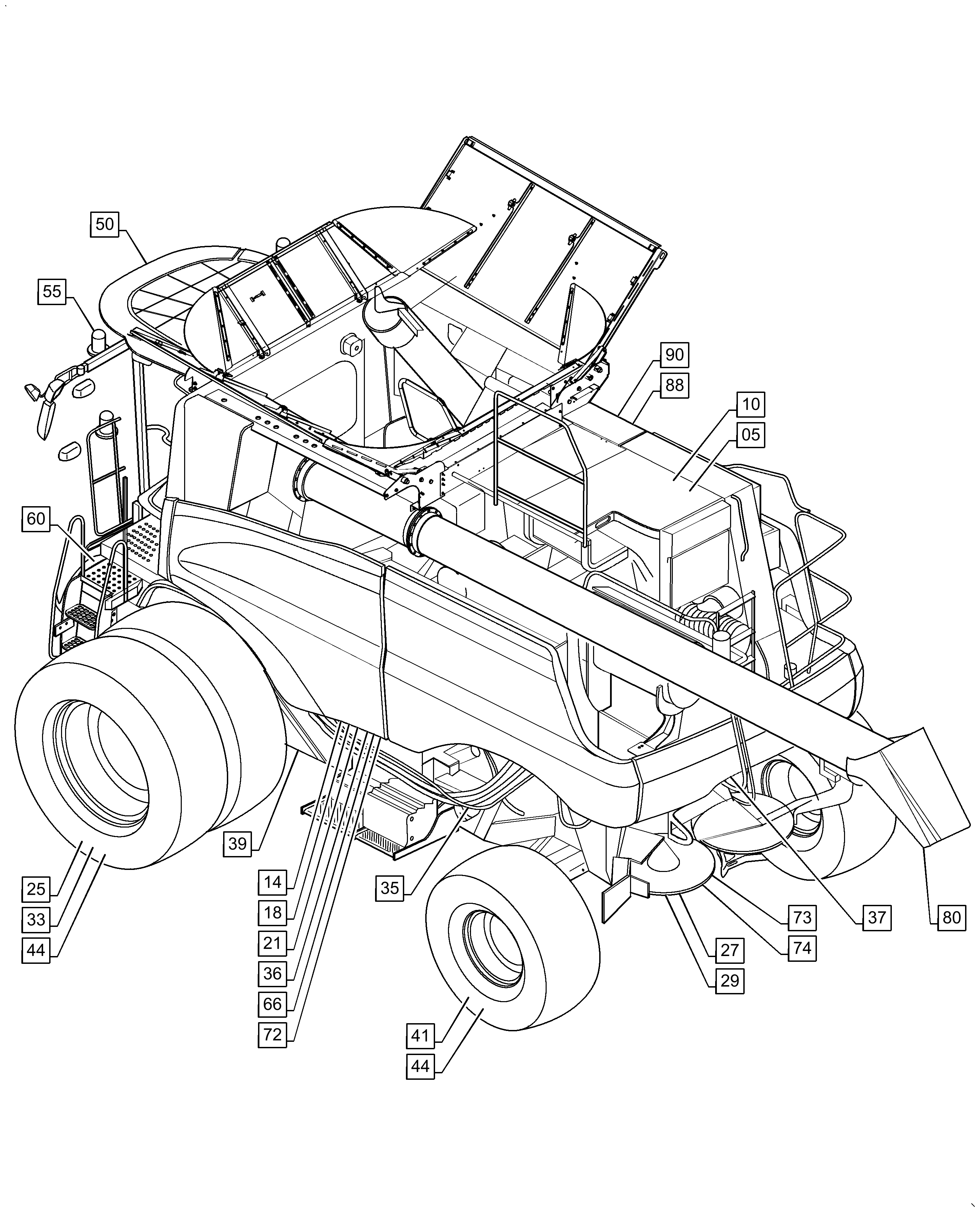 Case IH 6140 - COMBINE - TIER 4B (NA)(03/14 - 10/15) Parts Diagrams