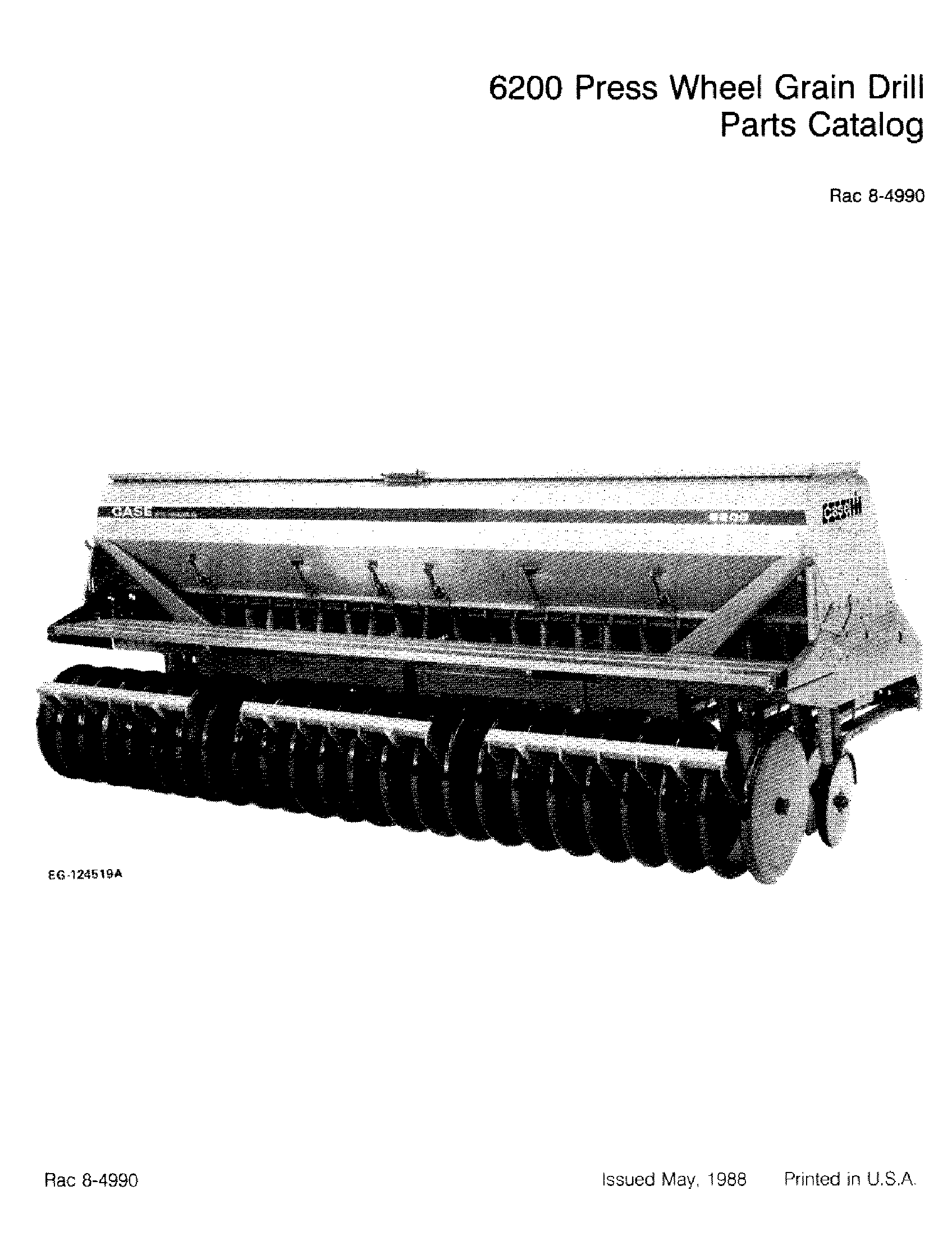 Case IH 6200 - CASE IH PRESS WHEEL GRAIN DRILL(01/80 - 12/90) Parts ...