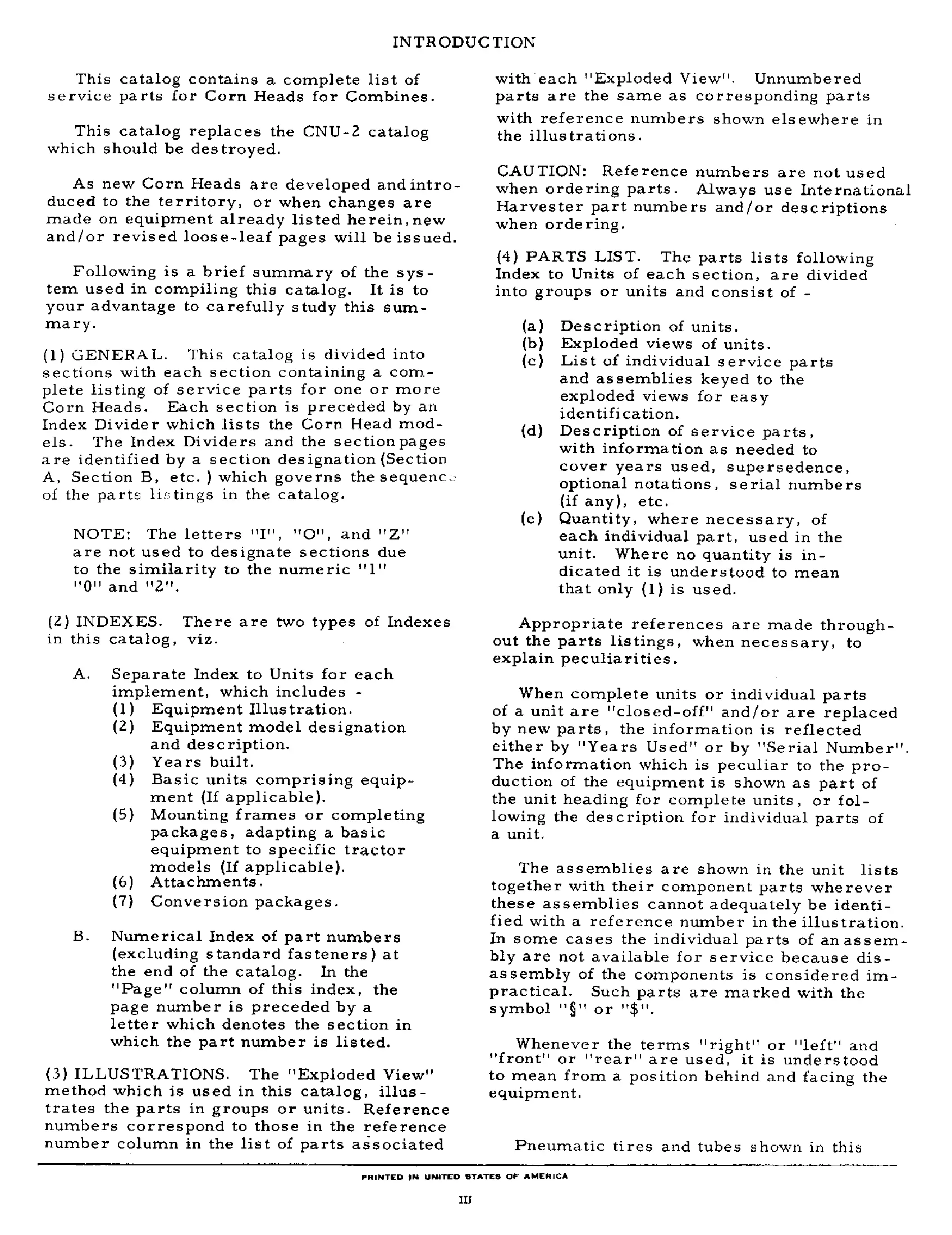 Case IH 630N - INTERNATIONAL HARVESTER CORN HEAD(01/66 - 12/68) Parts ...