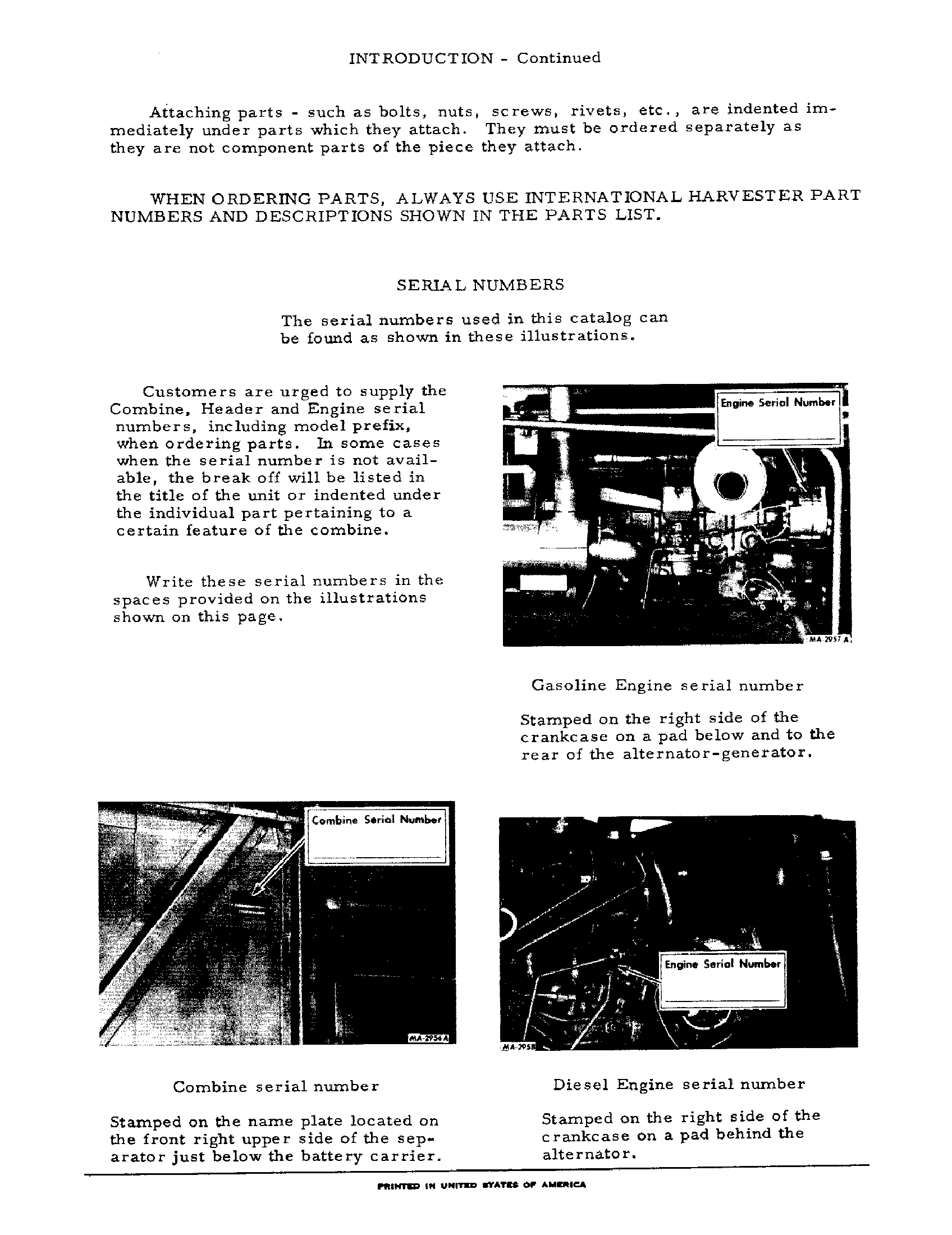 Case IH 715 - INTERNATIONAL HARVESTER COMBINE (PRIOR TO S/N 23001)(01/ ...