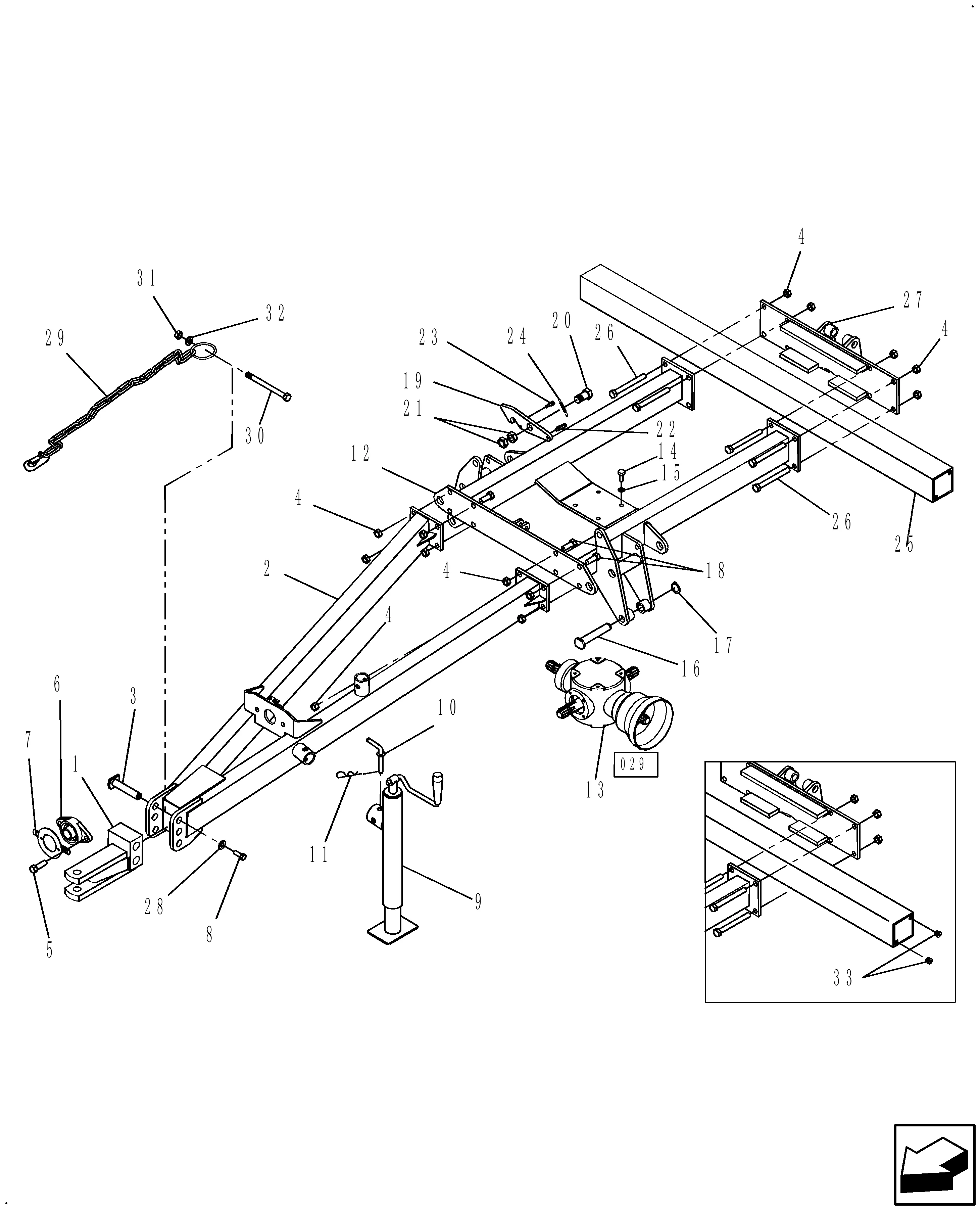 Case IH 717675056 - RR204 PULL TYPE FLEX WING 3 SECTION REAR FINISHING ...