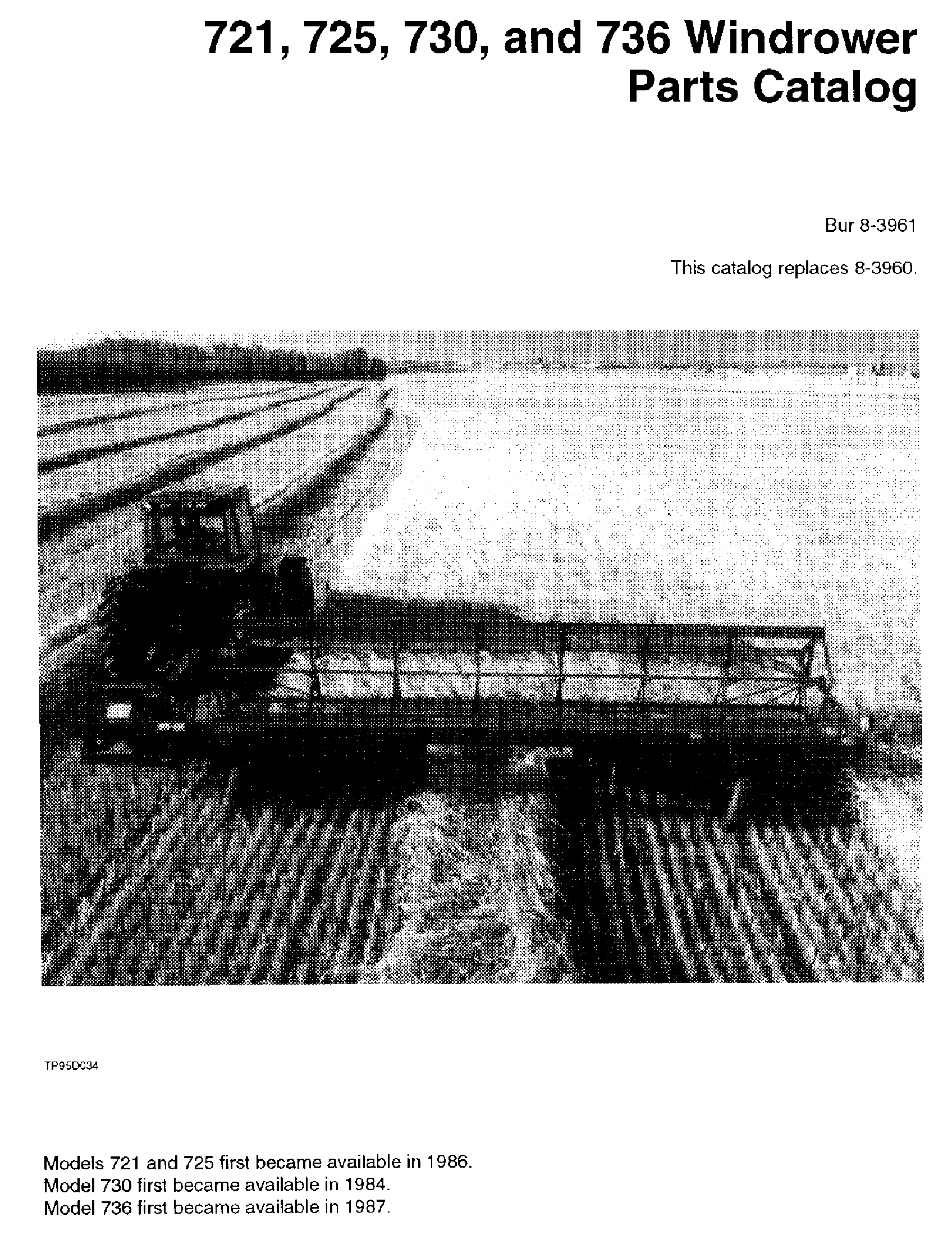 Case IH 730 - CASE IH PULL-TYPE WINDROWER(01/84 - 12/90) Parts Diagrams