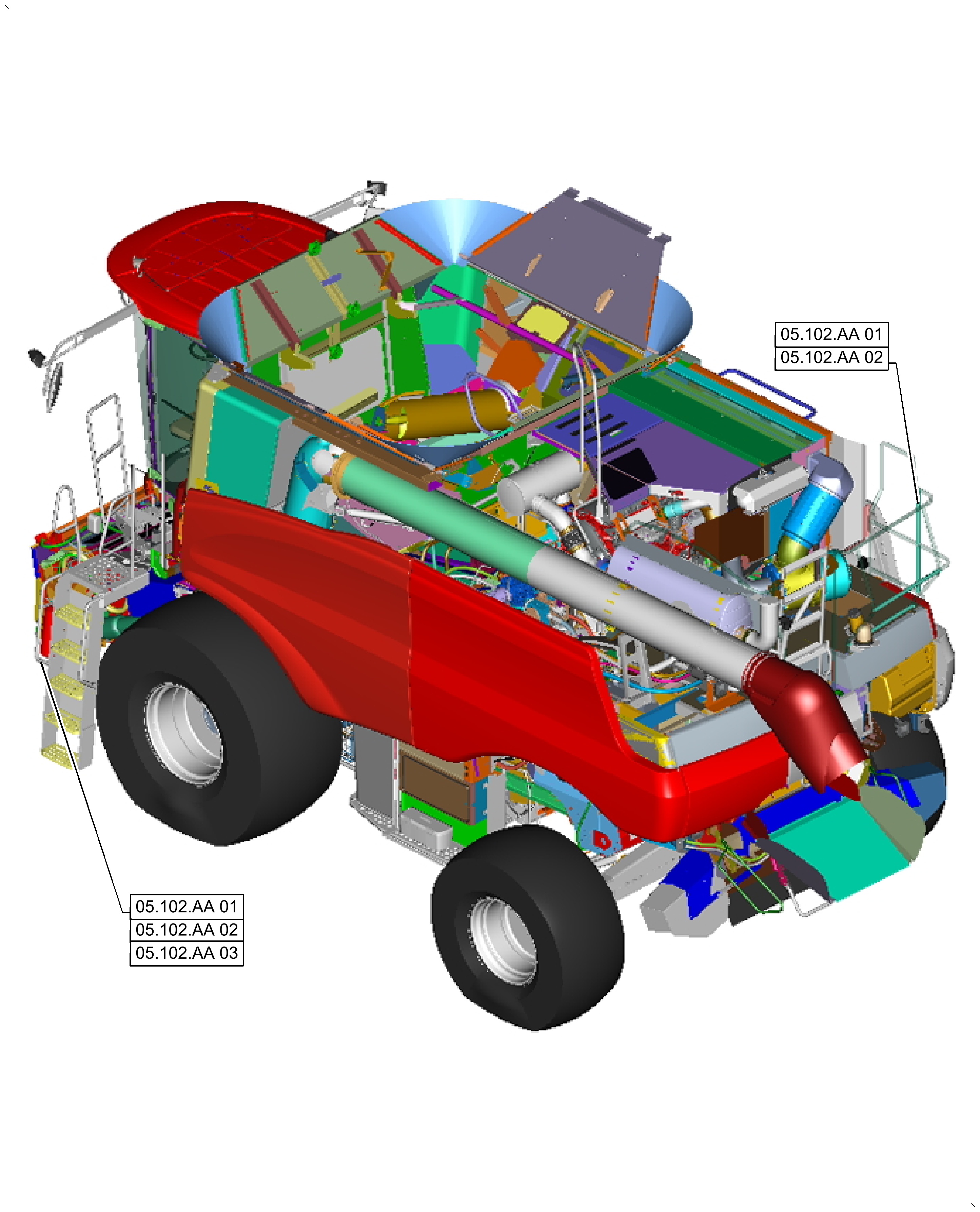 Case IH 8240 - COMBINE - TIER 4B (NA) - 2016(11/16 - 09/17) Parts Diagrams