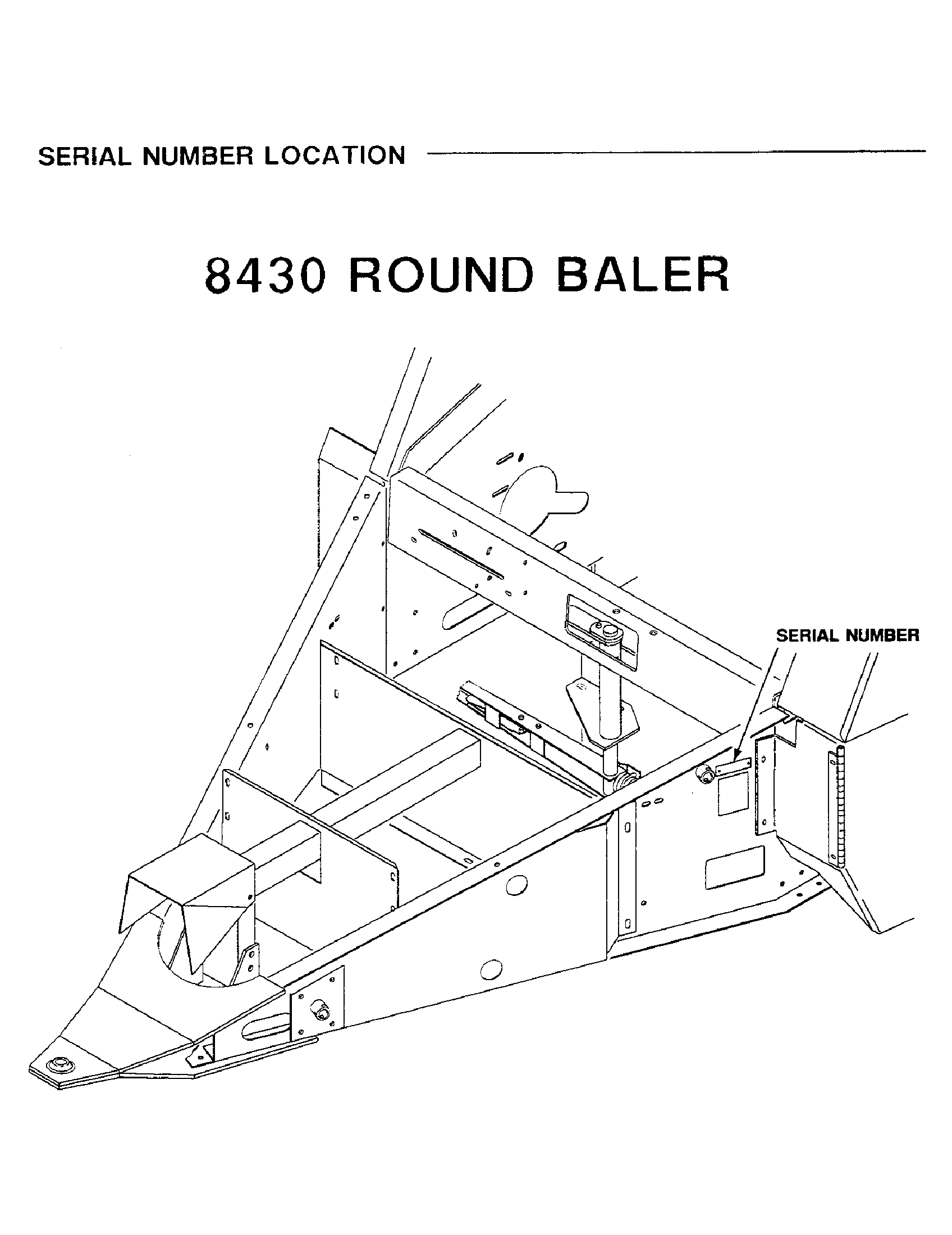 Case IH 8430 - CASE IH ROUND BALER(01/88 - 12/00) Parts Diagrams