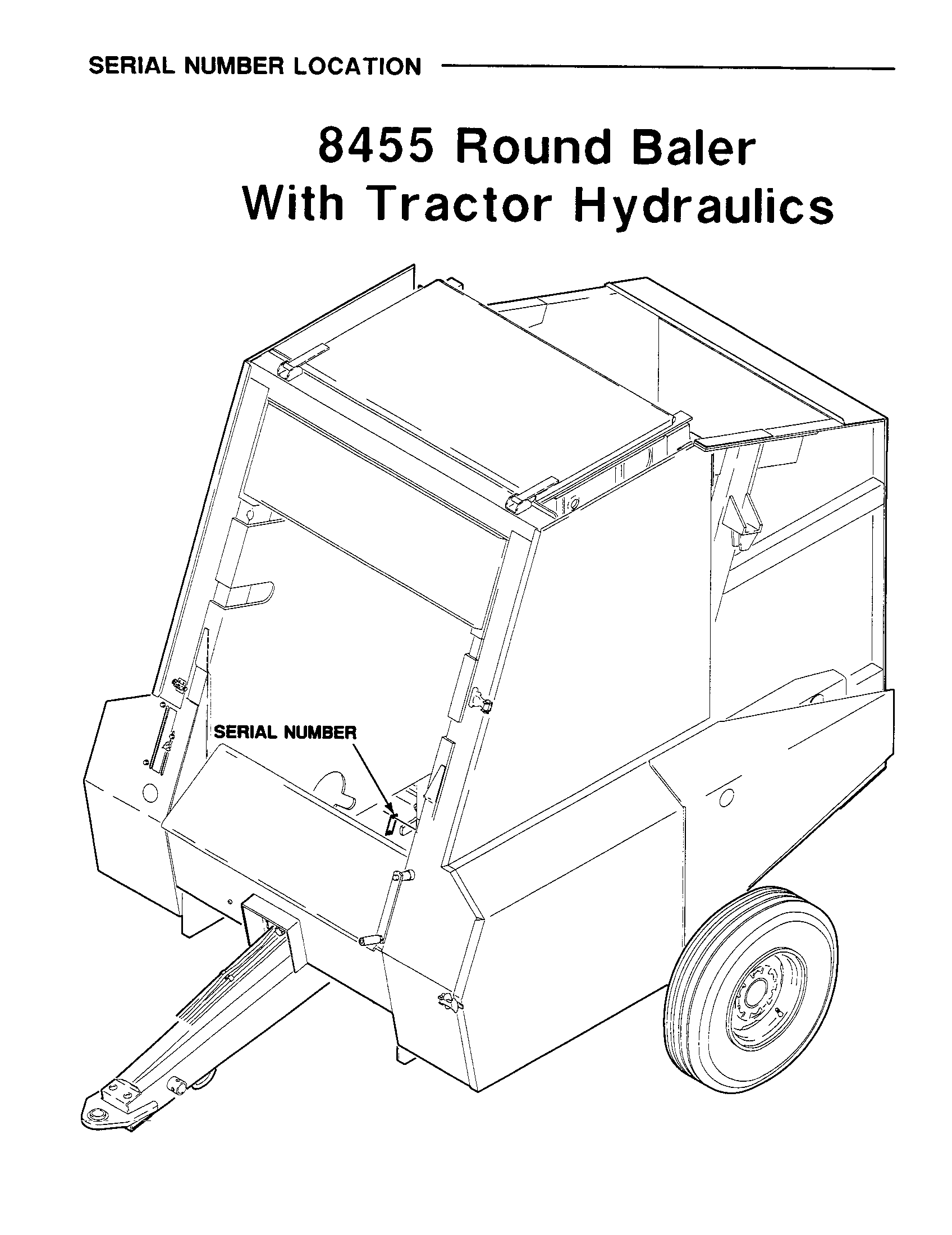 Case IH 8455T - CASE IH ROUND BALER W/TRACTOR HYDRAULICS(01/92 - 12/97 ...