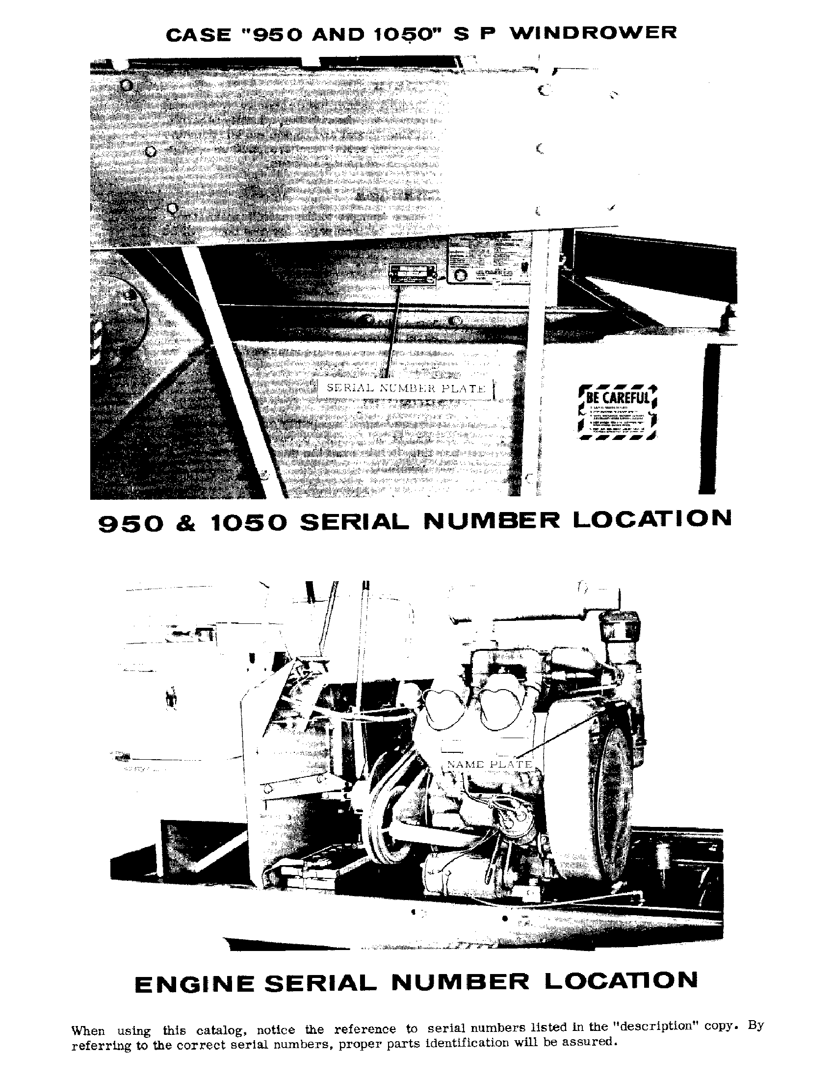Case IH 950 - CASE SELF-PROPELLED WINDROWER(01/89 - 12/95) Parts Diagrams