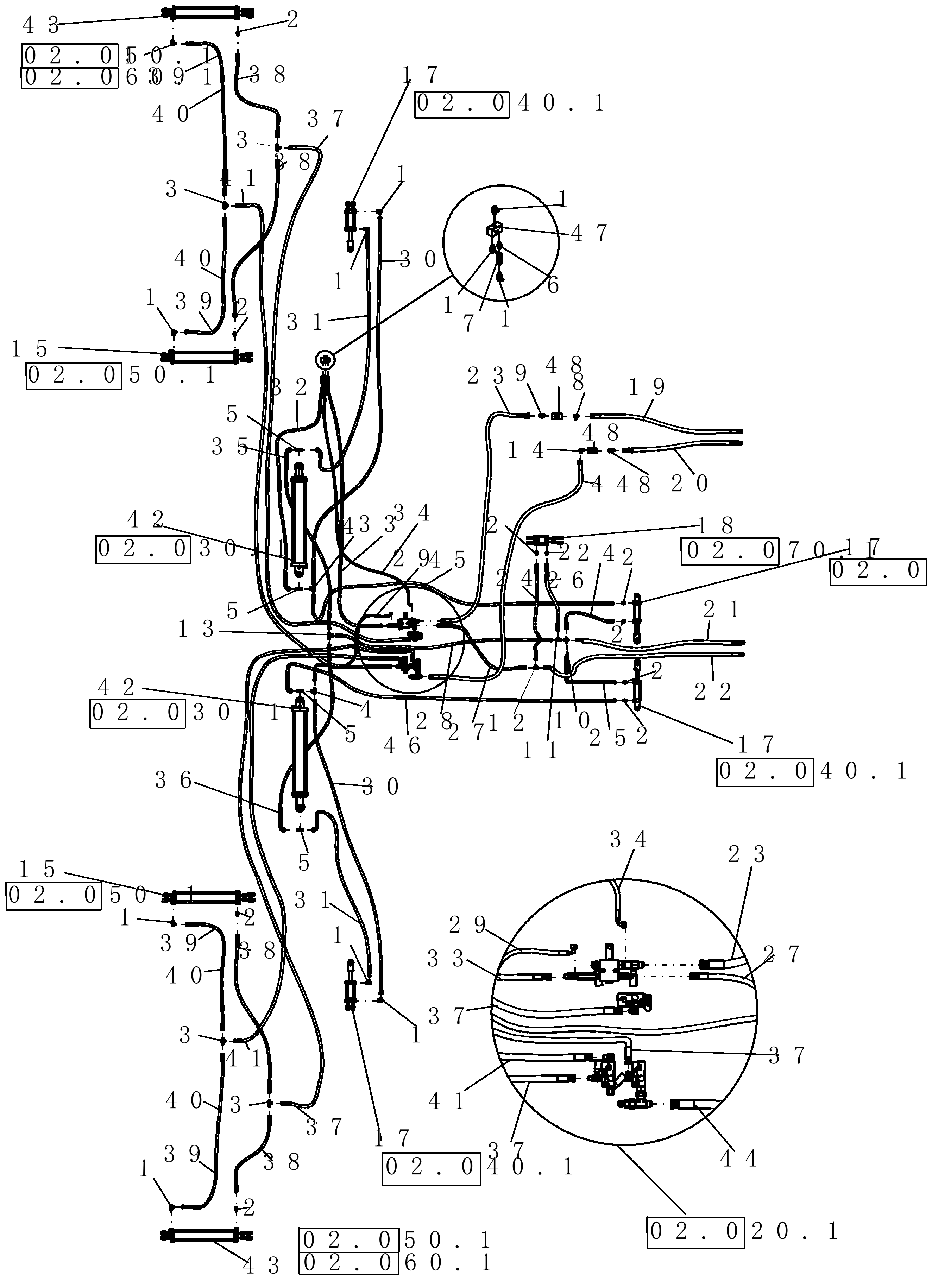 Case IH ATX700 - AIR HOE DRILL BSN Y9S003001(12/06 - 09/08) Parts Diagrams