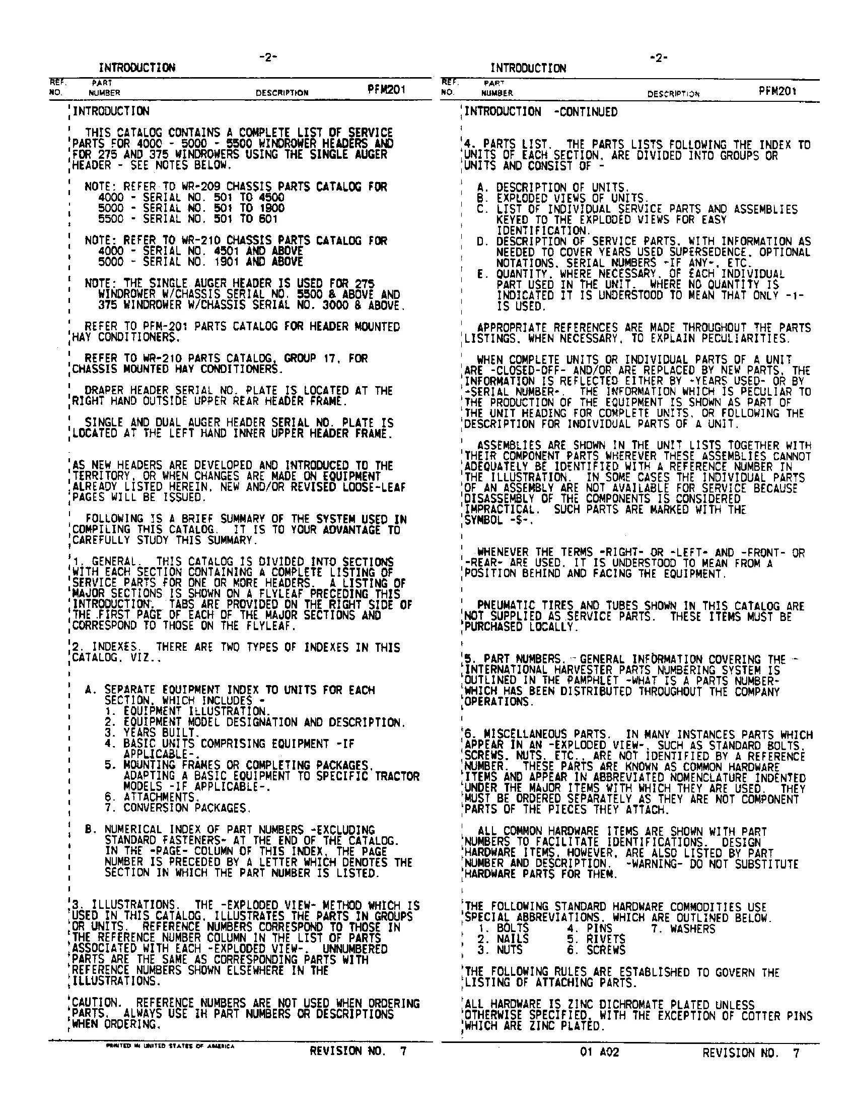 Case IH DRAPER - HEADER FOR WINDROWERS(01/76 - 12/90) Parts Diagrams