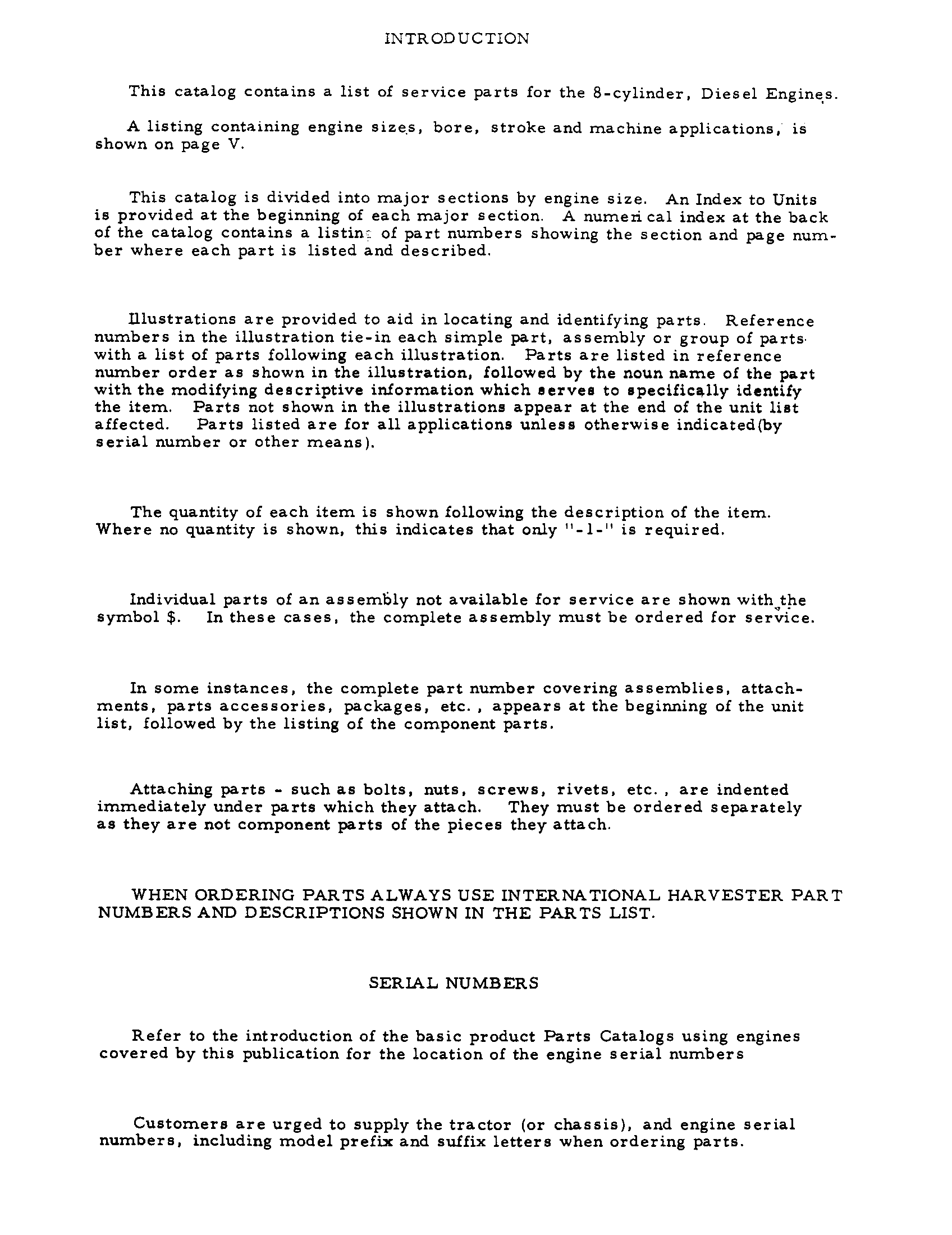 Case IH DV-550 - 8-CYLINDER DIESEL ENGINE(01/71 - 12/83) Parts Diagrams