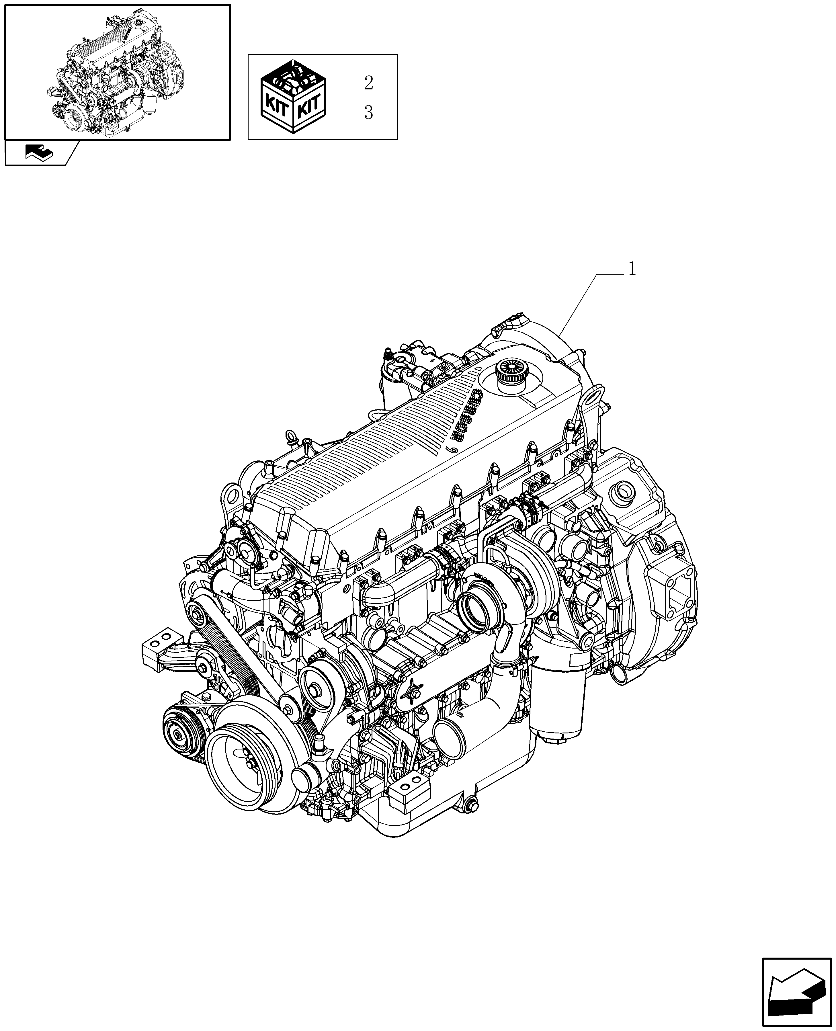 Case IH F2CE9684C E015 - ENGINE 504334624 - 87486953(03/06 - 12/11 ...
